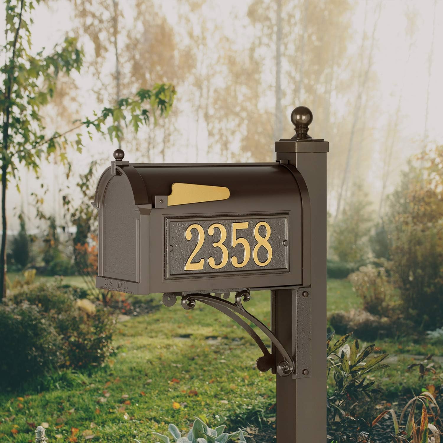 Amazon.com: Better Box Mailboxes Decorative Residential Curbside Cast ...