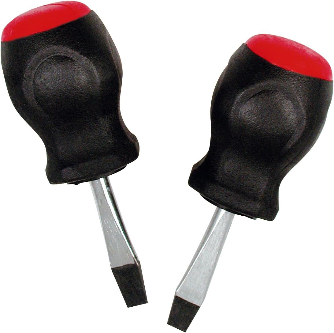 Great Neck Saw 2 Piece Stubby Slotted Screwdriver 17545 - Pack of 6 ...