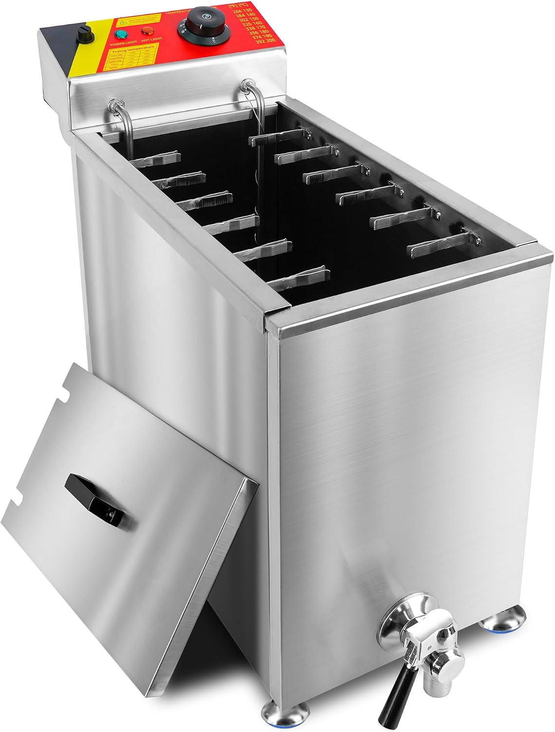 Amazon.com: HeatZen Corn Dog Deep Fryer Commercial, 25L Cheese Hot Dog ...