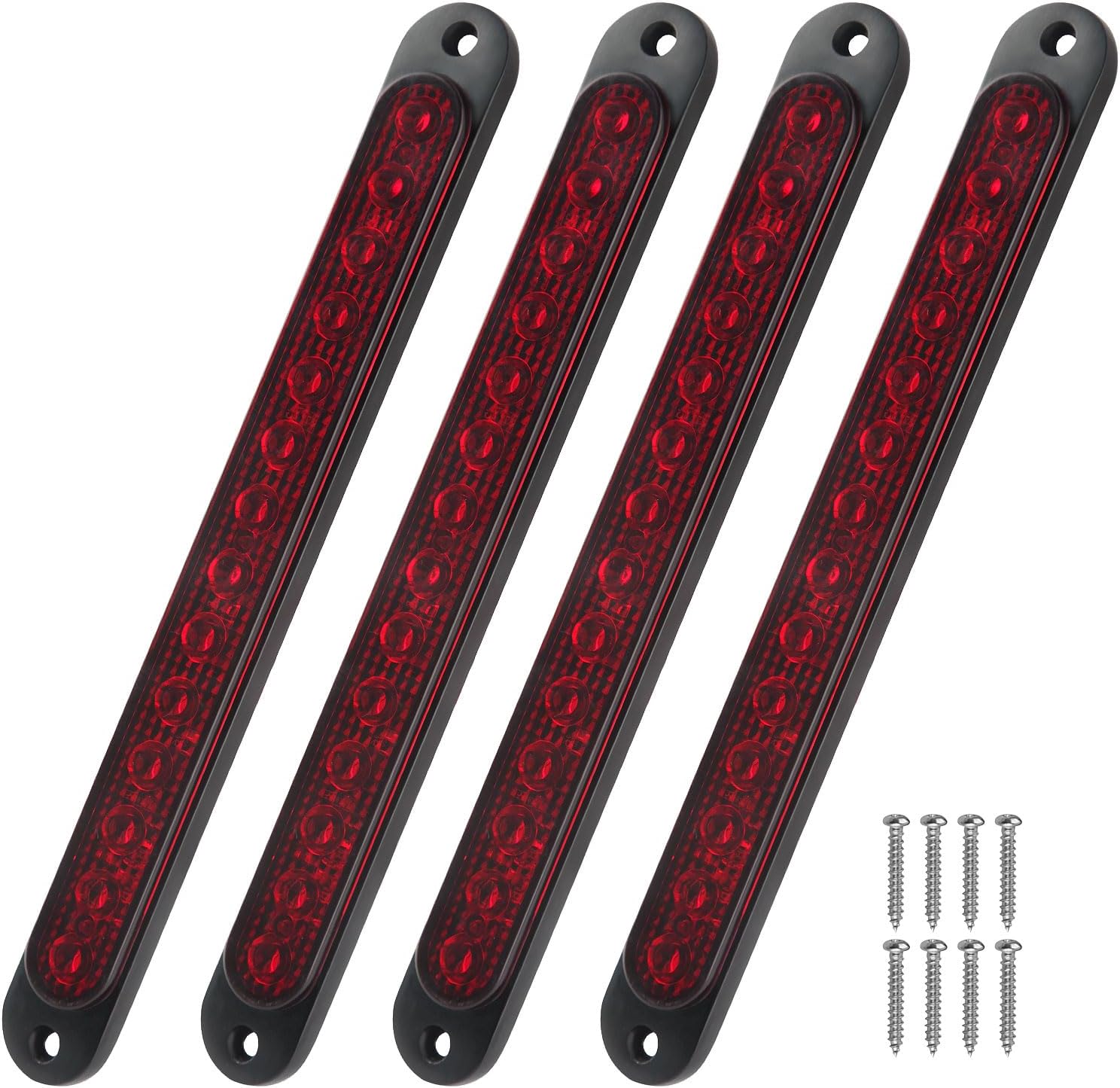 Amazon.com: 4Pieces 10" Inch LED Trailer Tail Light Bar Aluminum ...