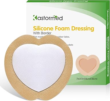 Sacral Foam Dressing, 7x7 in Sacrum Silicone Foam Dressing with Gentle ...