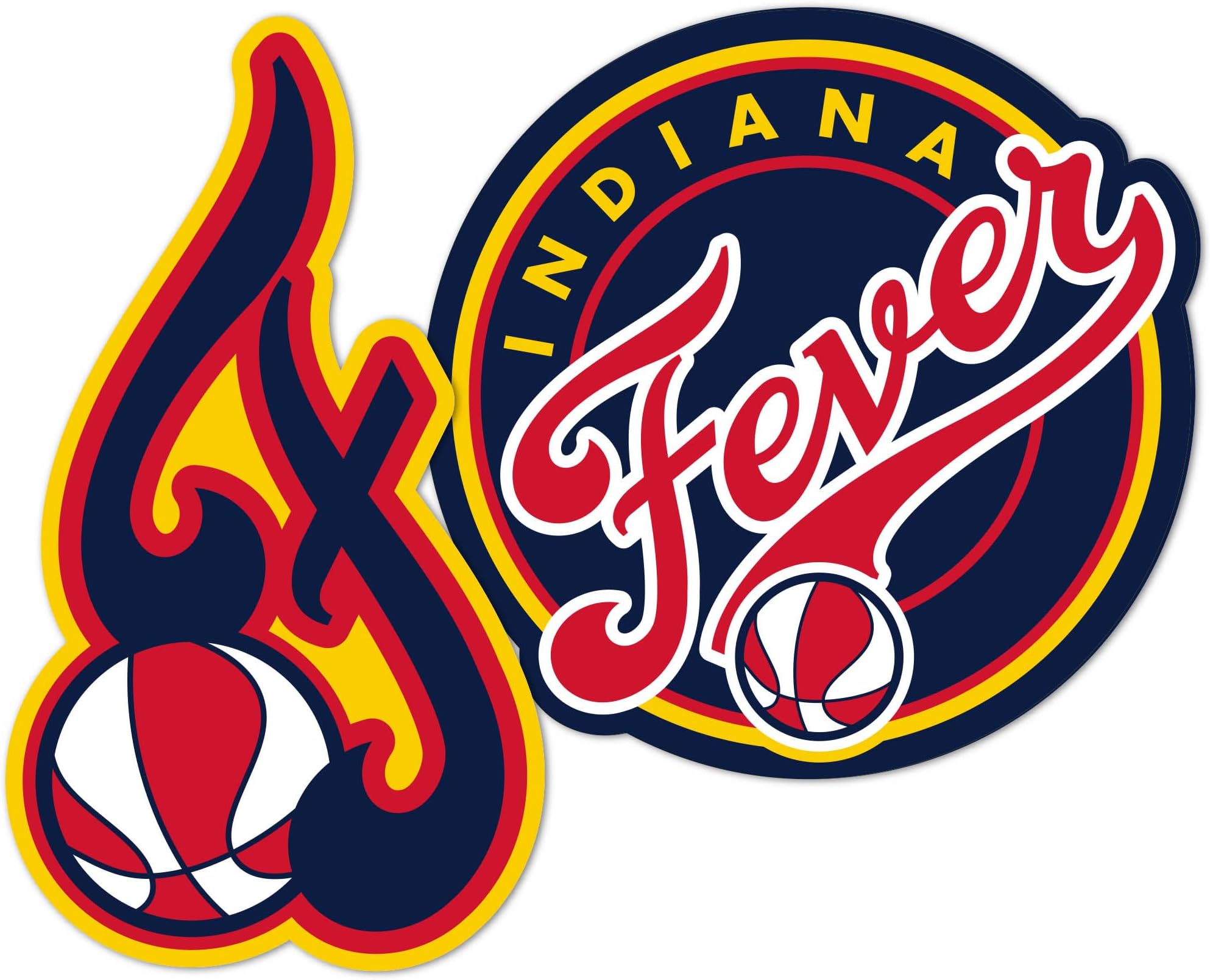 Amazon.com: Fever Vinyl Sticker Indiana Basketball Decal for Bumpers ...