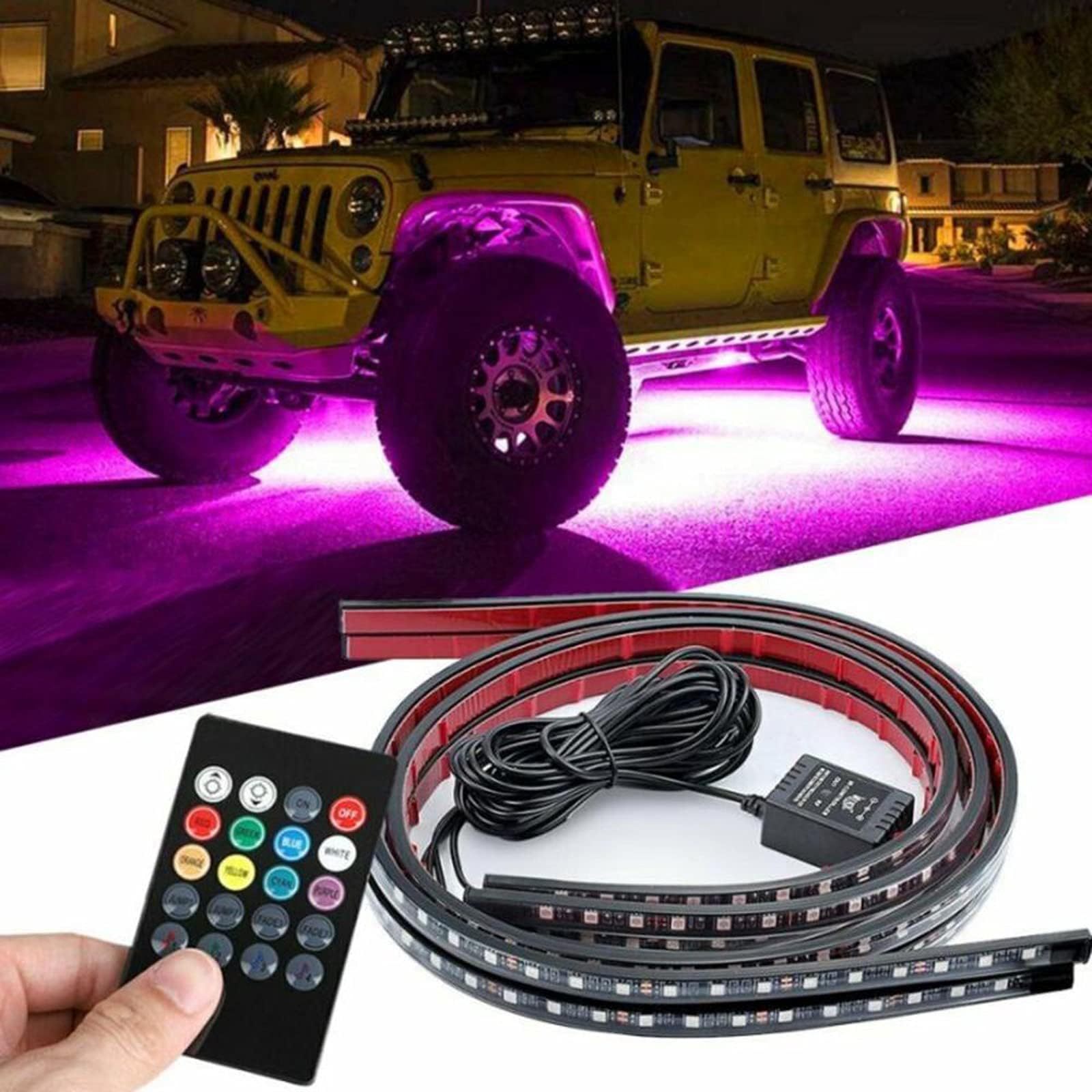 Amazon.com: Led Interior Car Lights, Controller Led Lights for Cars ...