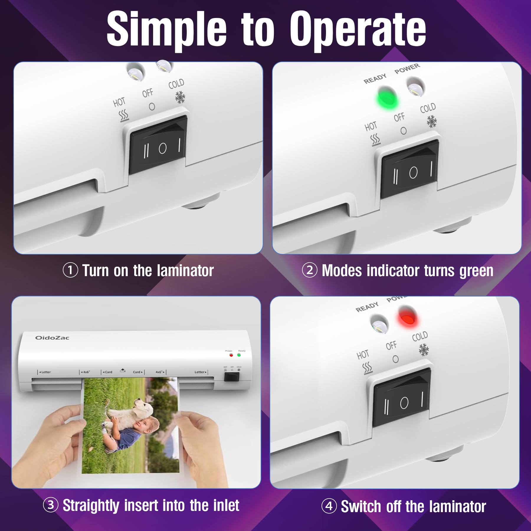 Snapklik.com : Laminator, 9 Inch Compact Letter Size Laminator Machine ...