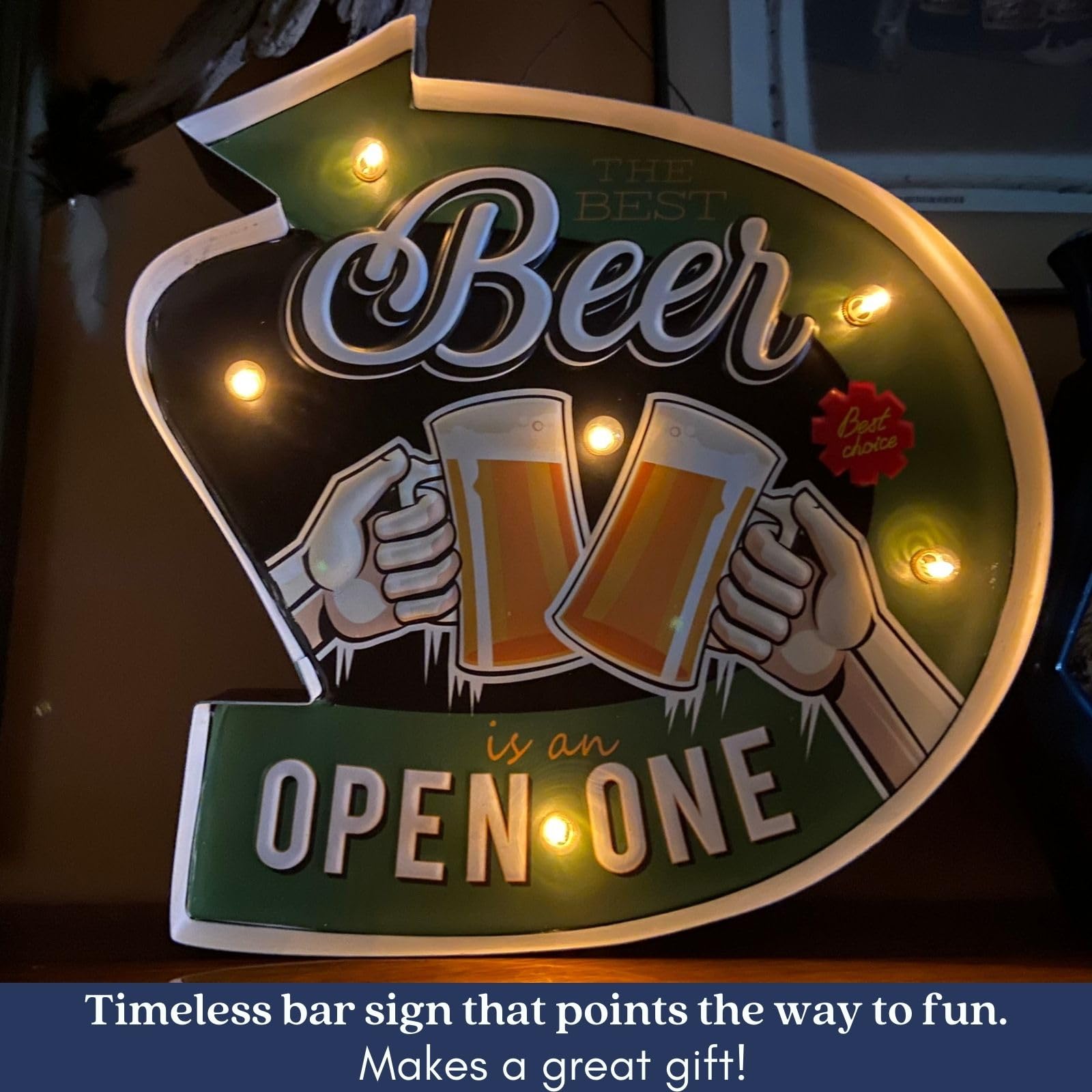 Snapklik.com : Clovers Garden Beer Sign - Light Up Metal Vintage Beer ...