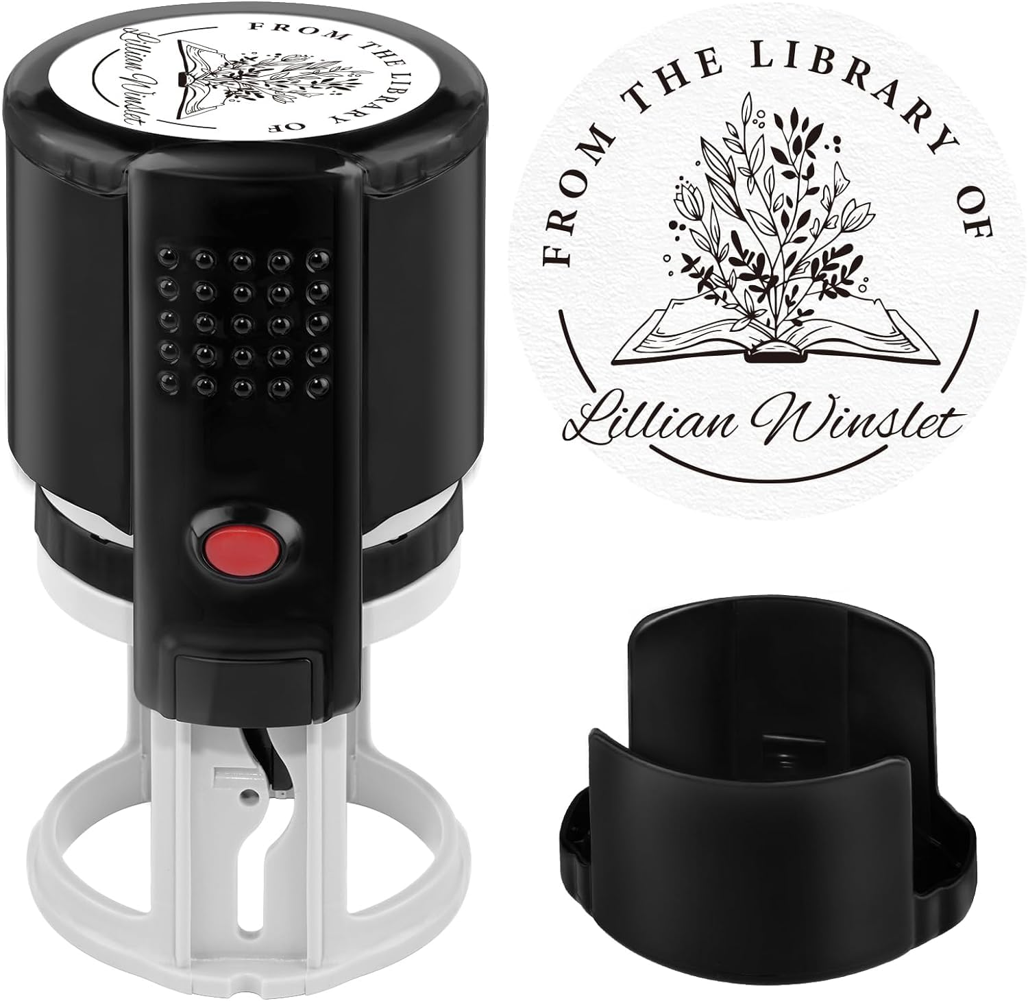 Personalized Teacher Stamp, Custom Library Stamp, Monogram Self-Inking ...