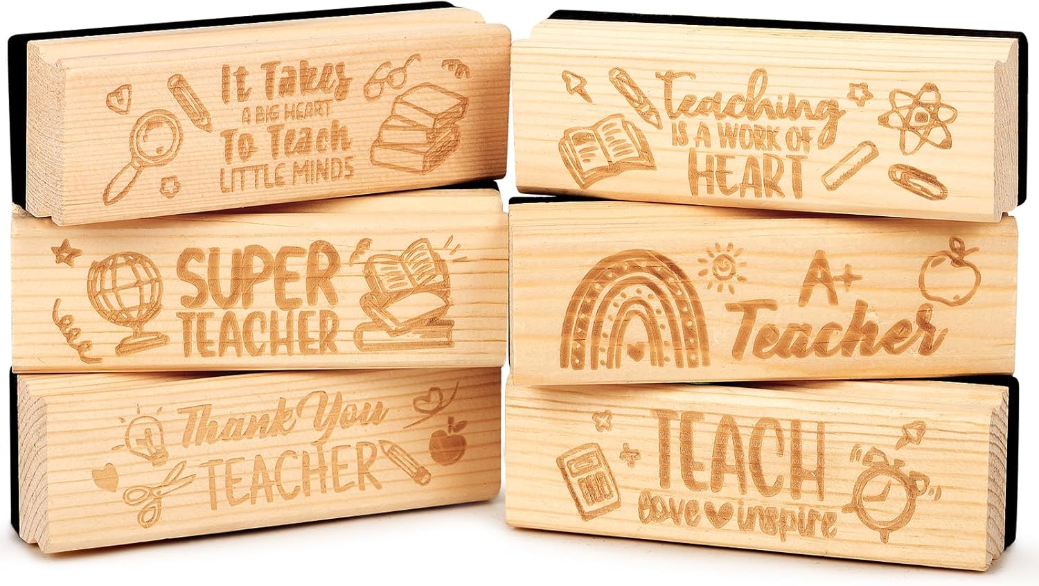Amazon.com : Dripykiaa 6 Pack Teacher Appreciation Gifts Chalkboard ...