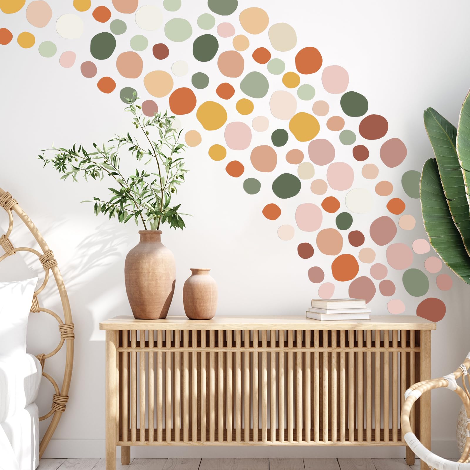 Amazon.com: Epakh 296 Pcs Polka Dots Wall Decal Playroom Wall Decor ...