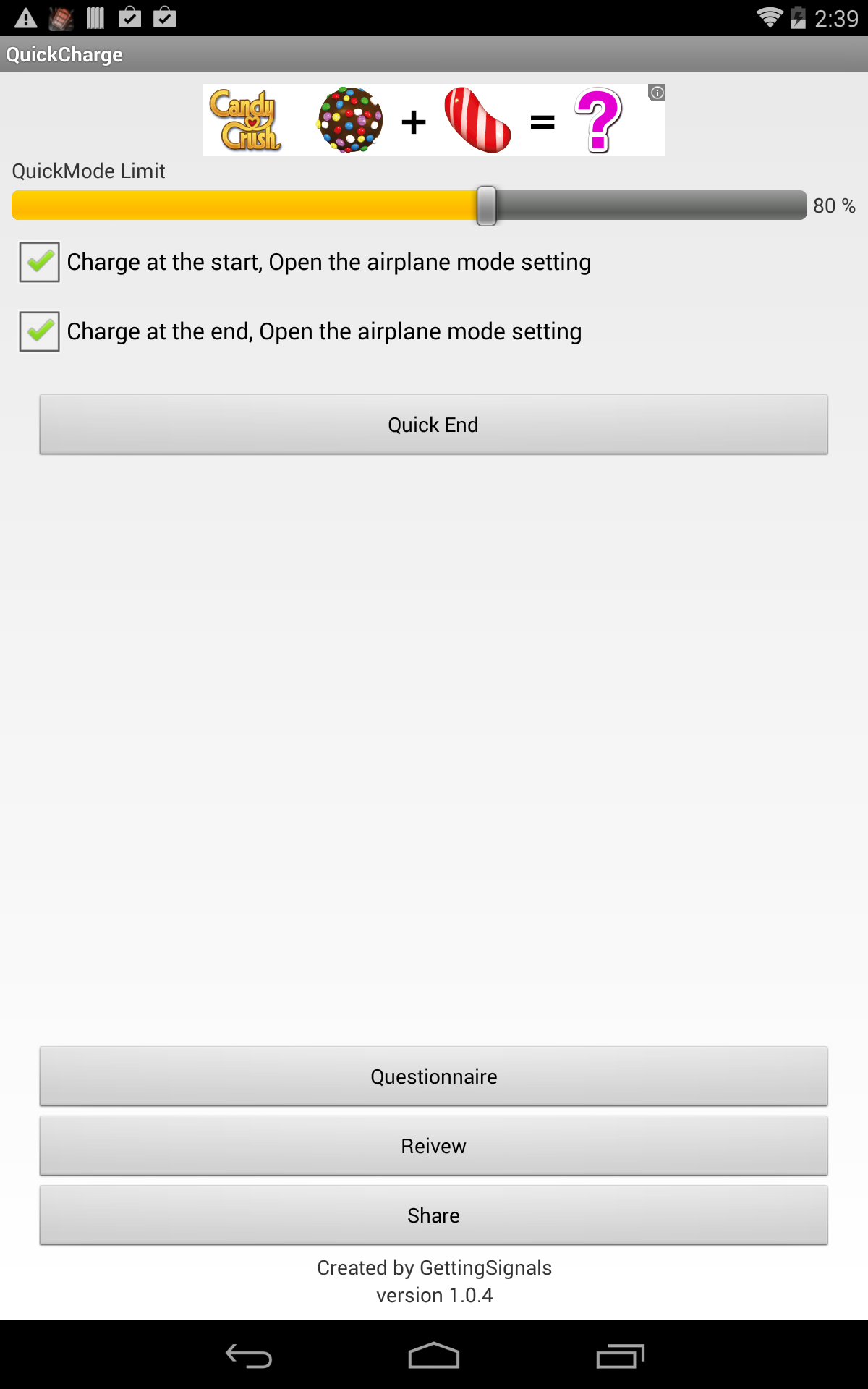QuickCharge - App on Amazon Appstore