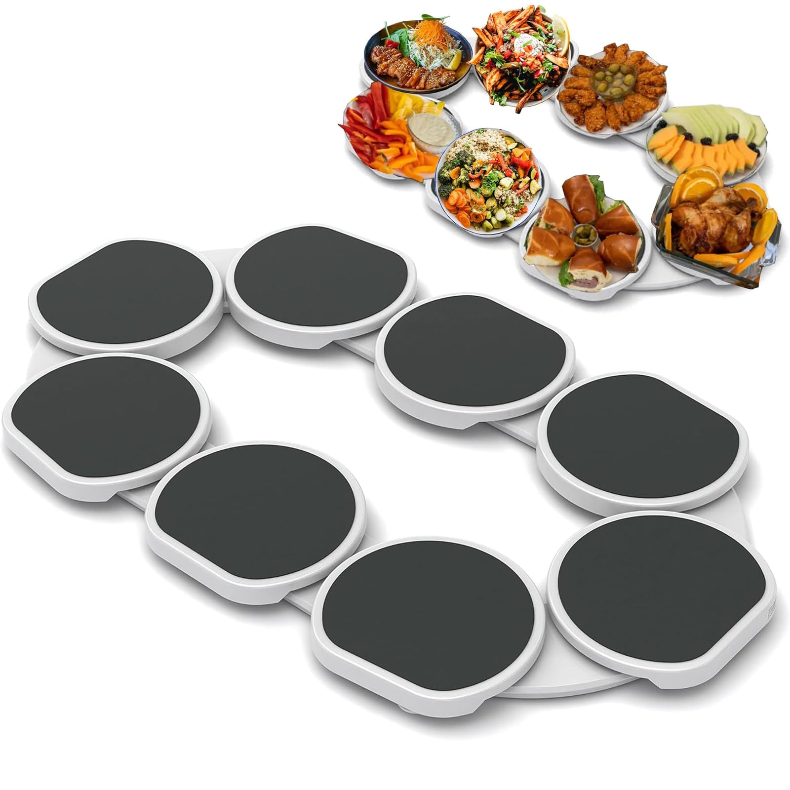 Amazon.com - Lazy Susan Turntable for Dining Table,Tabletop Rotating ...