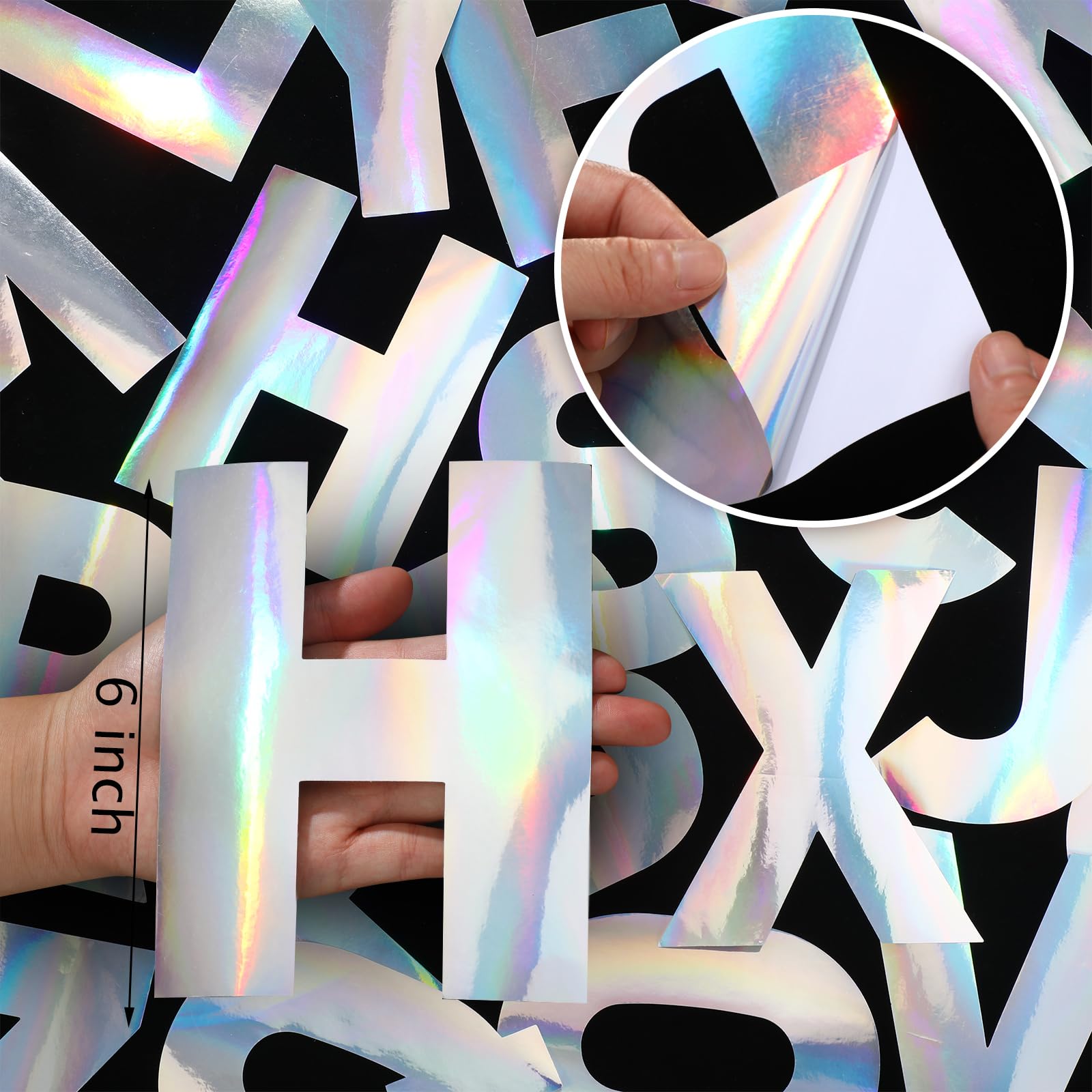 Snapklik.com : Seajan 184 Pcs 6 Inch Large Letter Stickers For Party ...