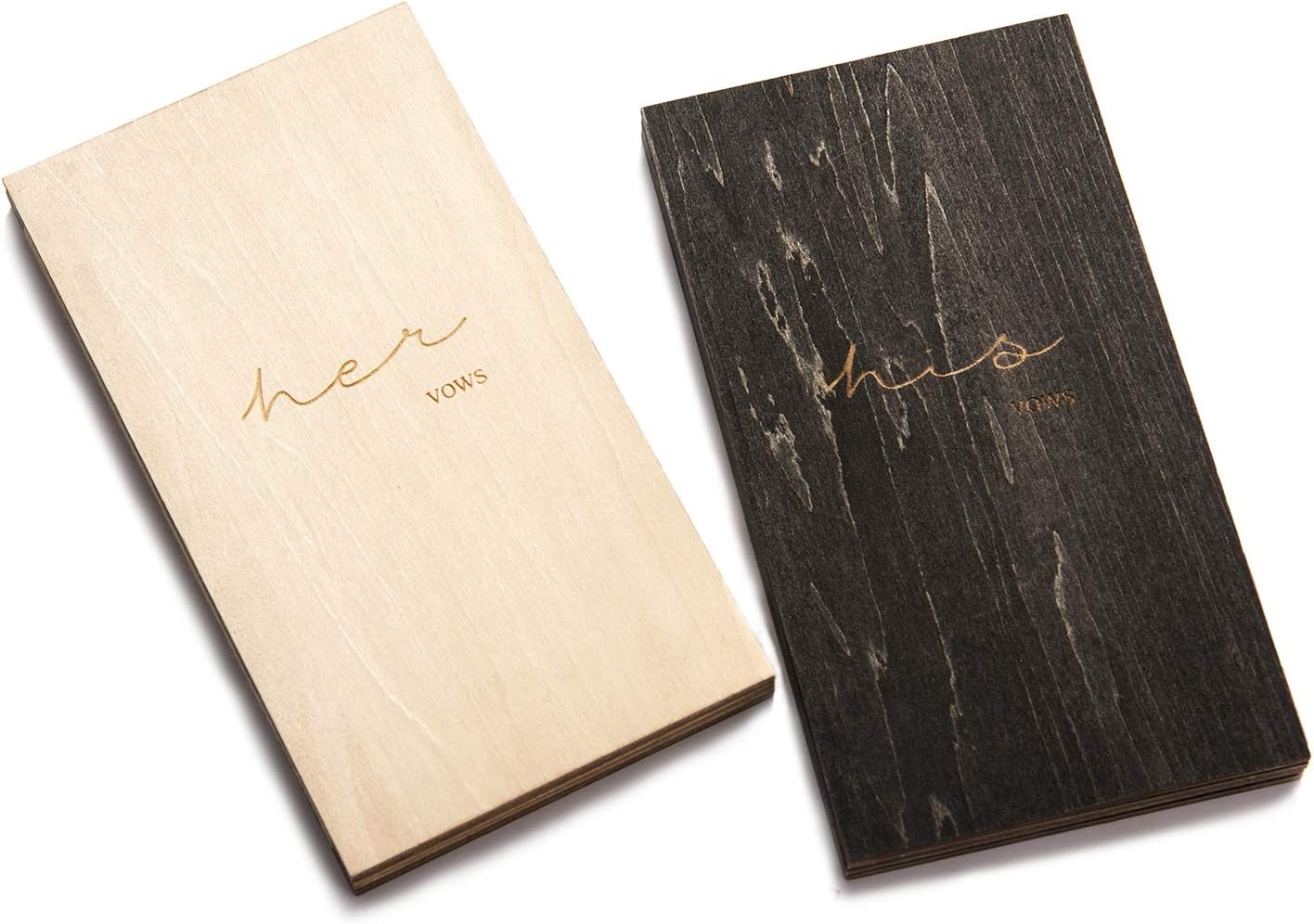 Amazon.com: Ling's Moment Handcrafted Vow Books Wedding Vows Book His ...