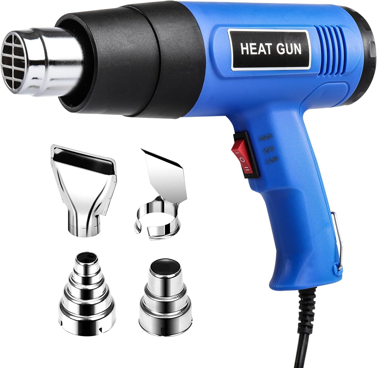 Holdfiturn Heat Gun 2000W Hot Air Gun with 2 Temperature Modes 4 ...