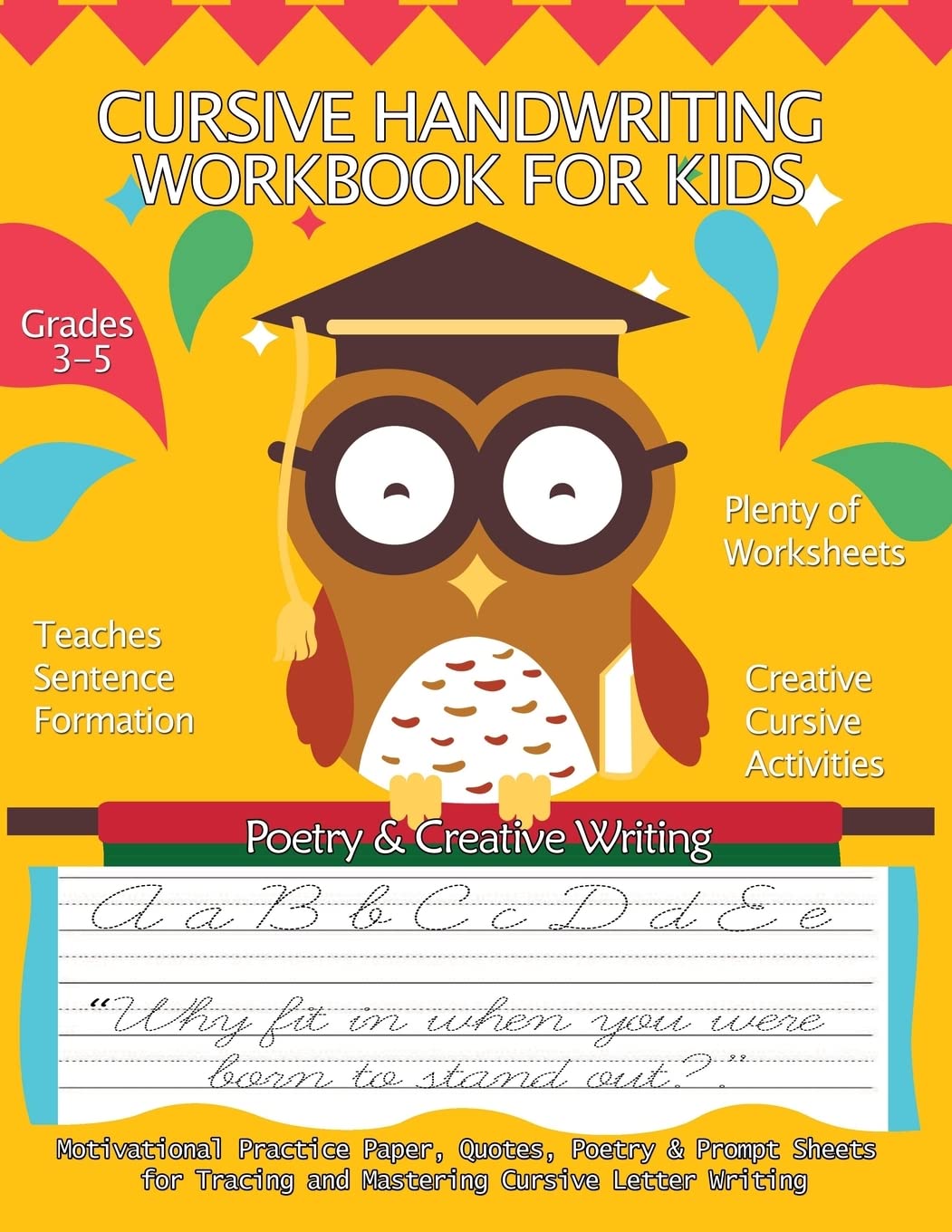 Amazon.com: Cursive Handwriting Workbook For Kids : Motivational ...