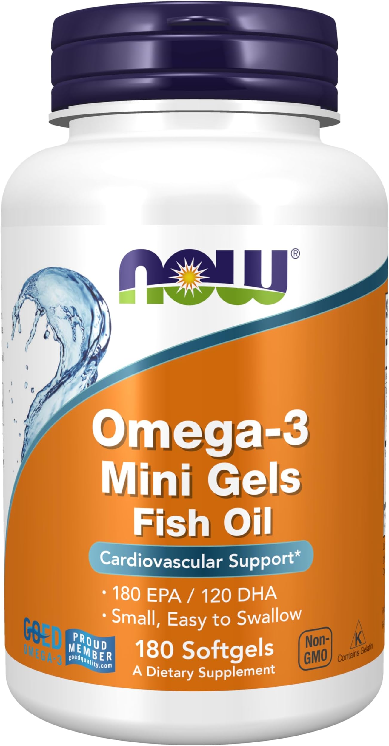 Amazon.com: Qunol Fish Oil Omega 3 Mini Softgels, 1000mg Omega 3 EPA ...