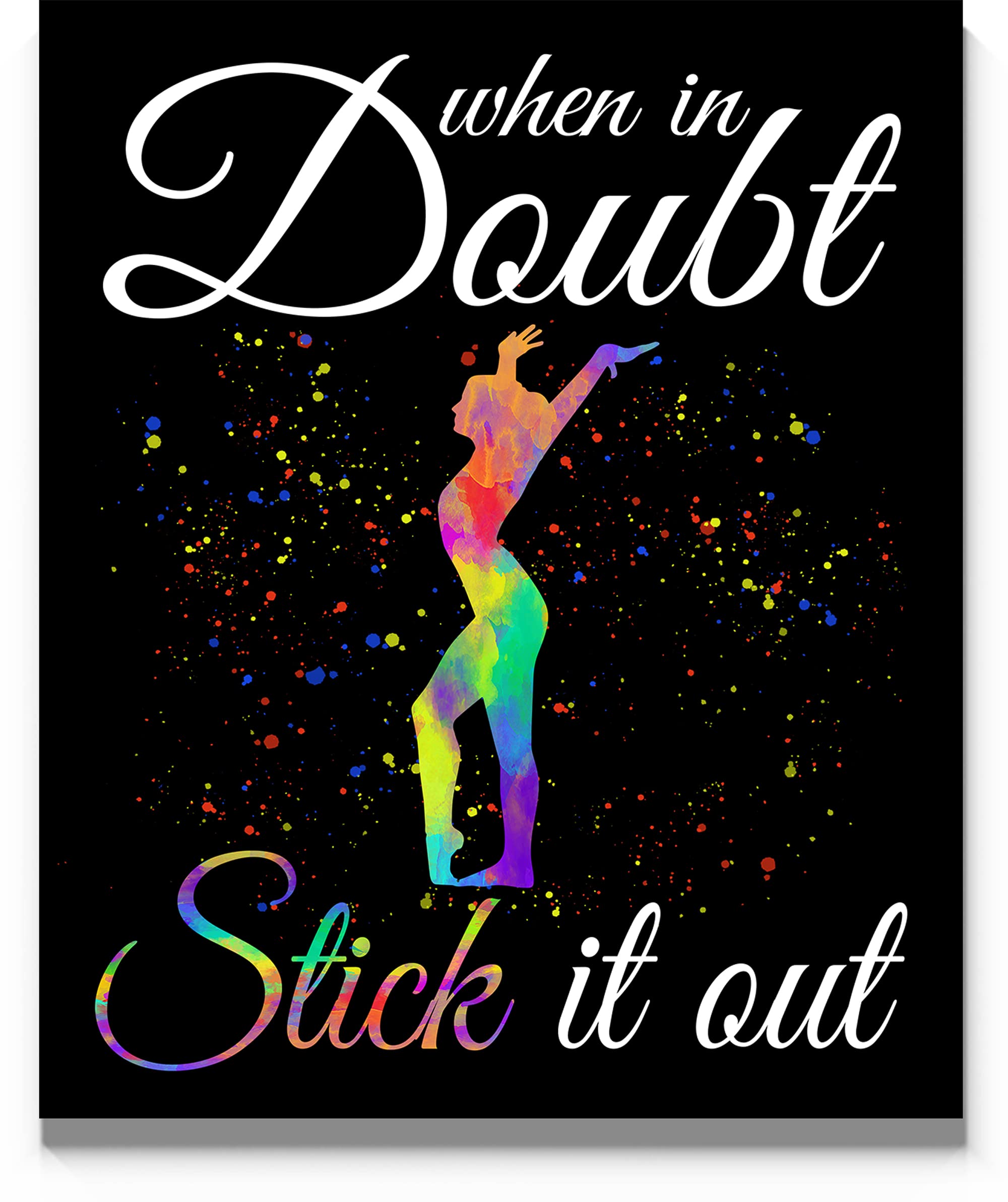 Gymnastics Quotes Stick It 18"x24" Vault Edition Like A Girl Poster