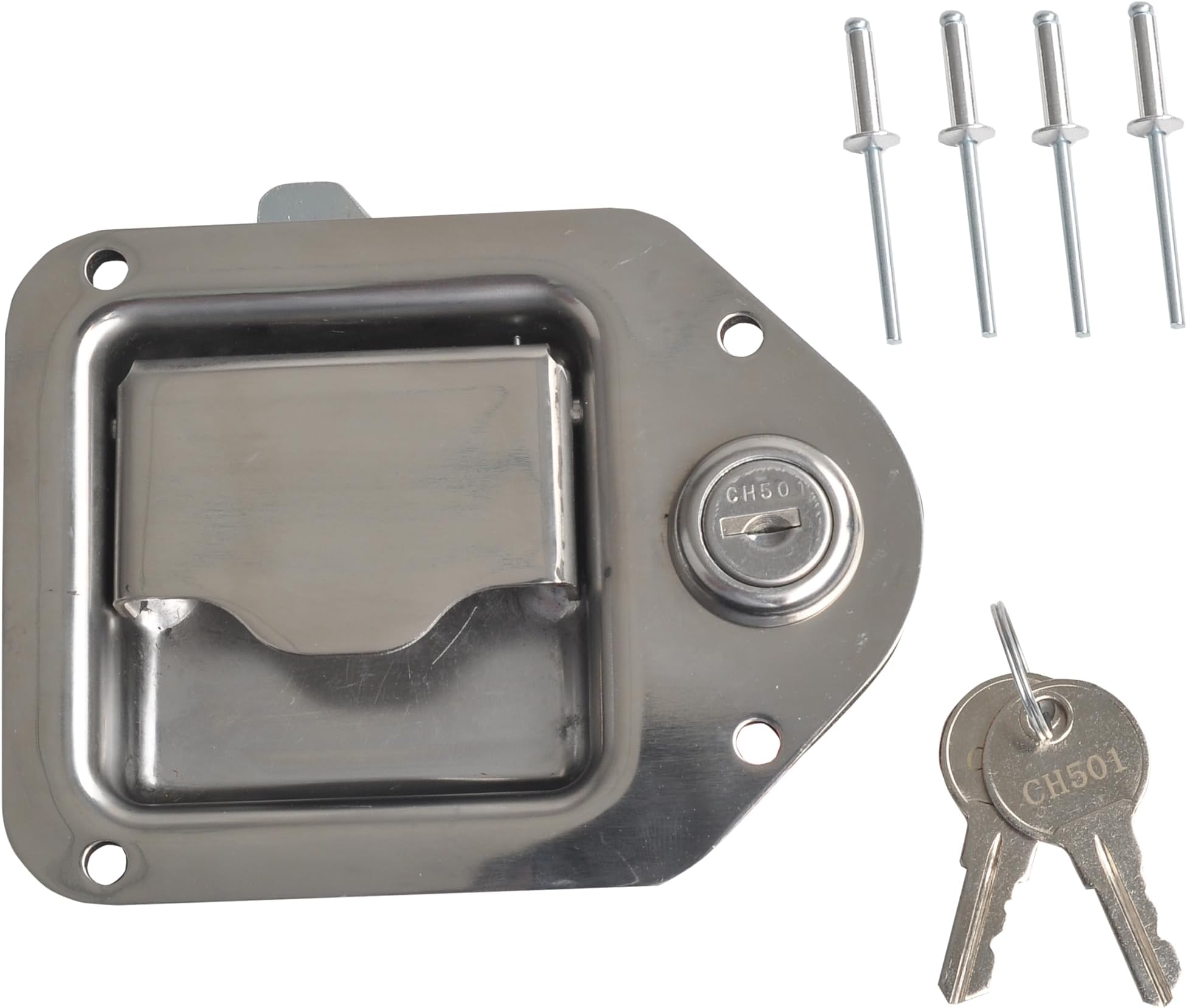 Amazon.com: Pack of 4 Trailer Door Latches - Stainless Steel Camper RV ...