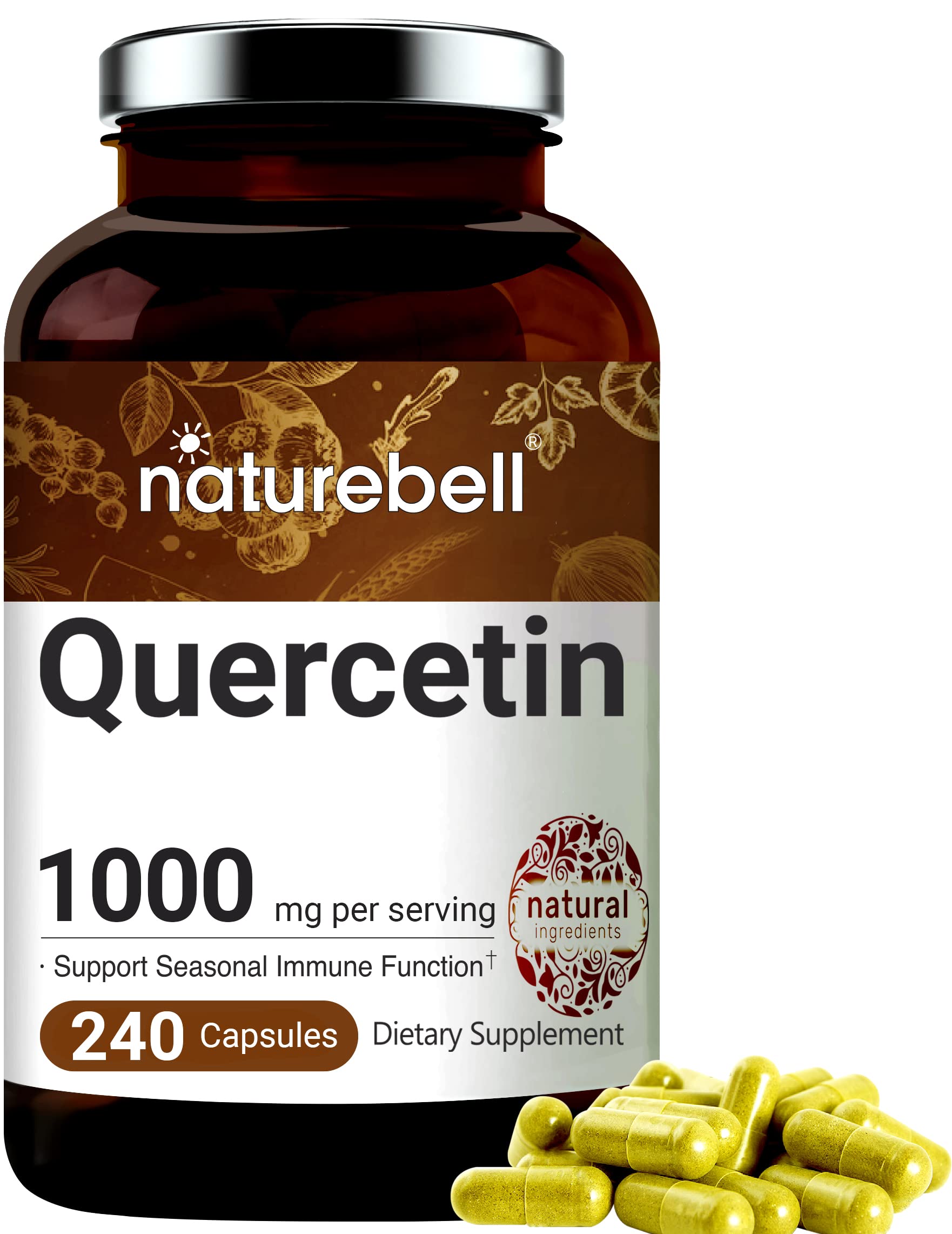 Buy Naturebell Quercetin 1000mg Per Serving | 240 Capsules, Ultra ...