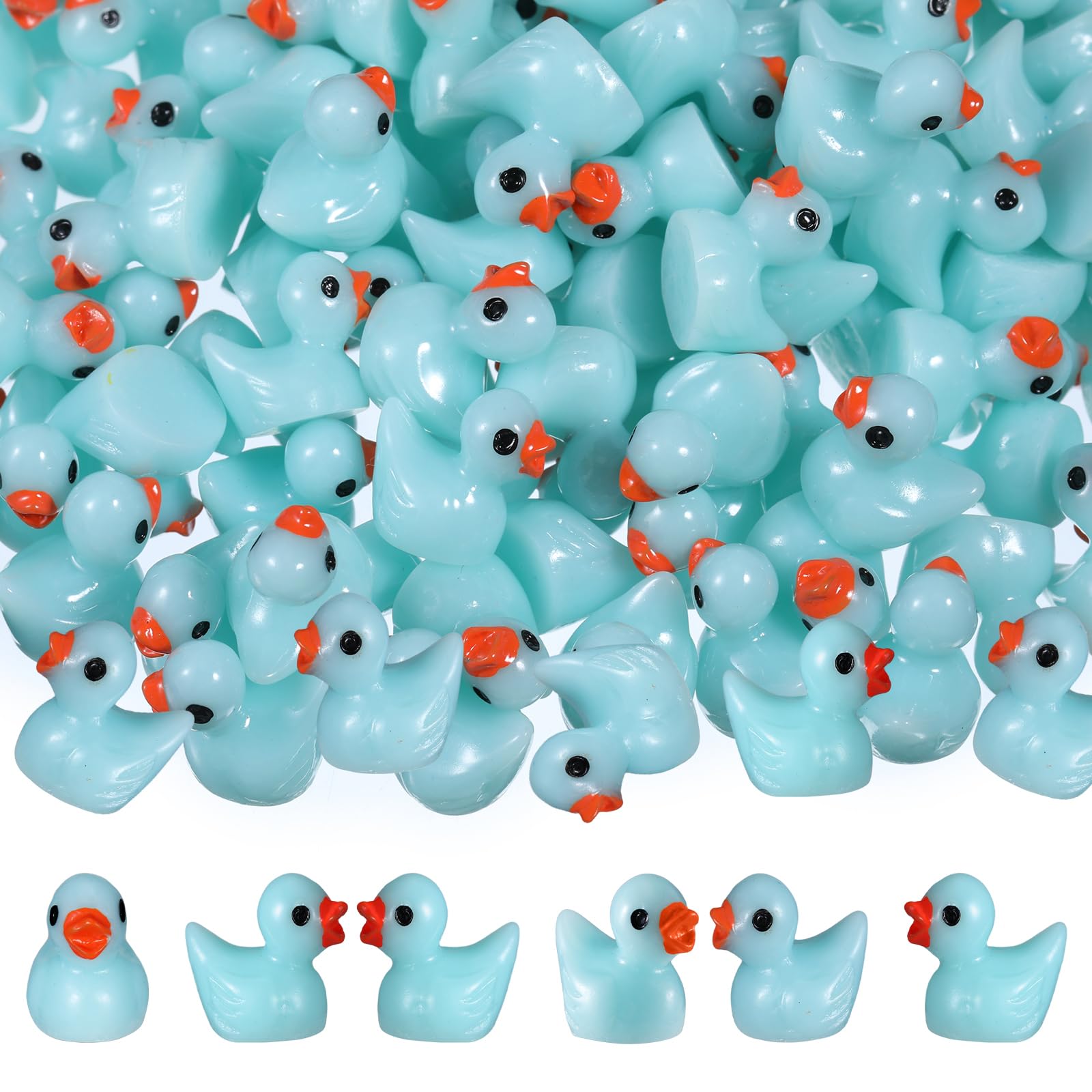 Snapklik.com : MiniInflat 150 Pcs Mini Resin Ducks Miniature Ducks Tiny ...