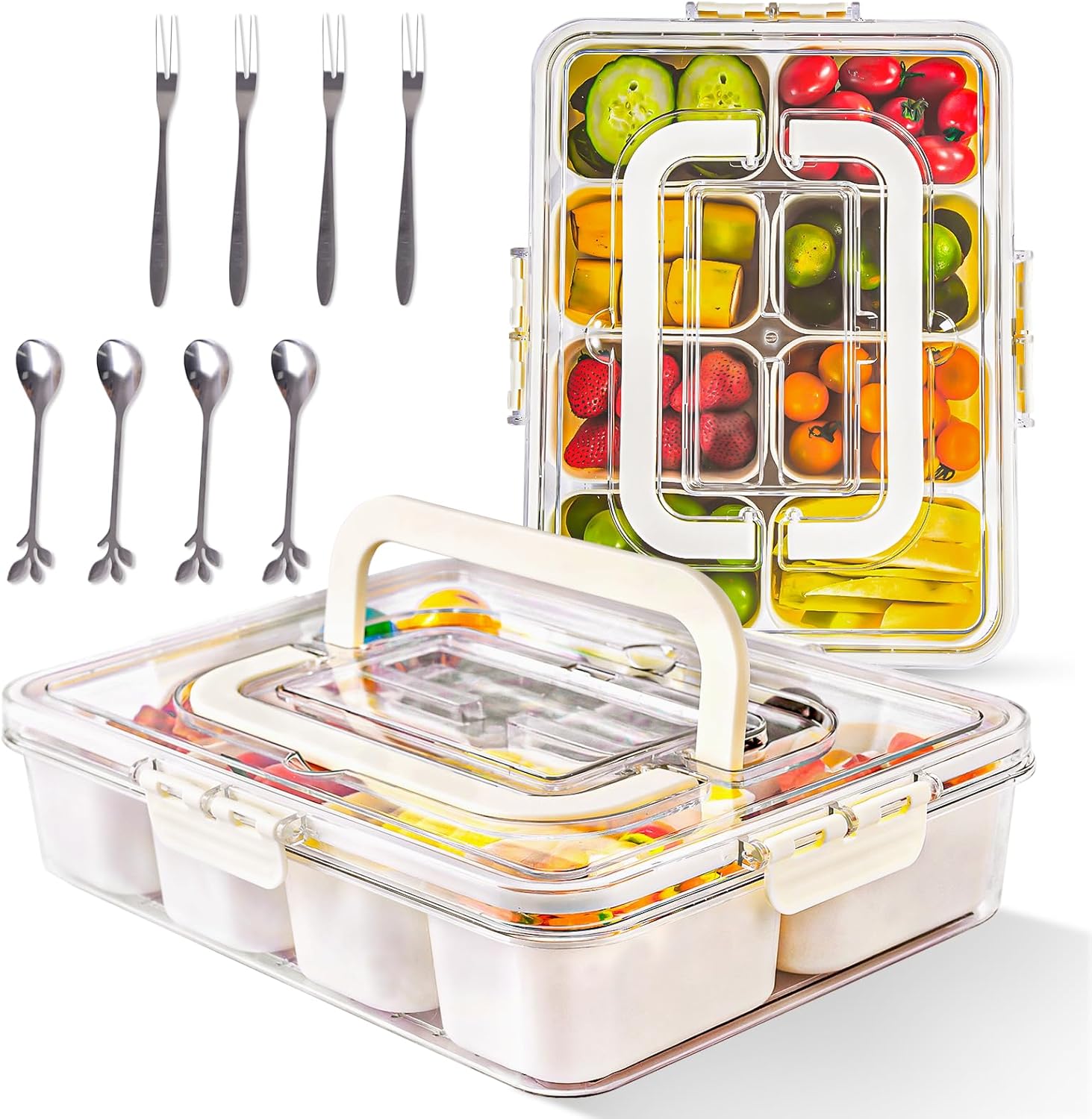 Amazon.com | JFWJSA Snackle Box Container Stackable Snack Containers 8 ...