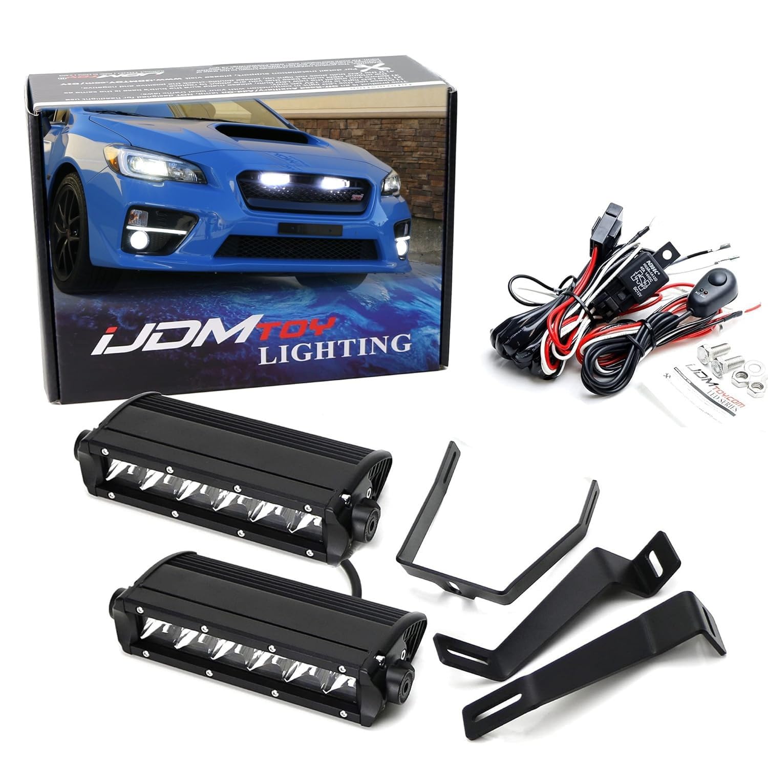 Amazon.com: iJDMTOY Complete 60W High Power LED Behind Grille Light Bar ...