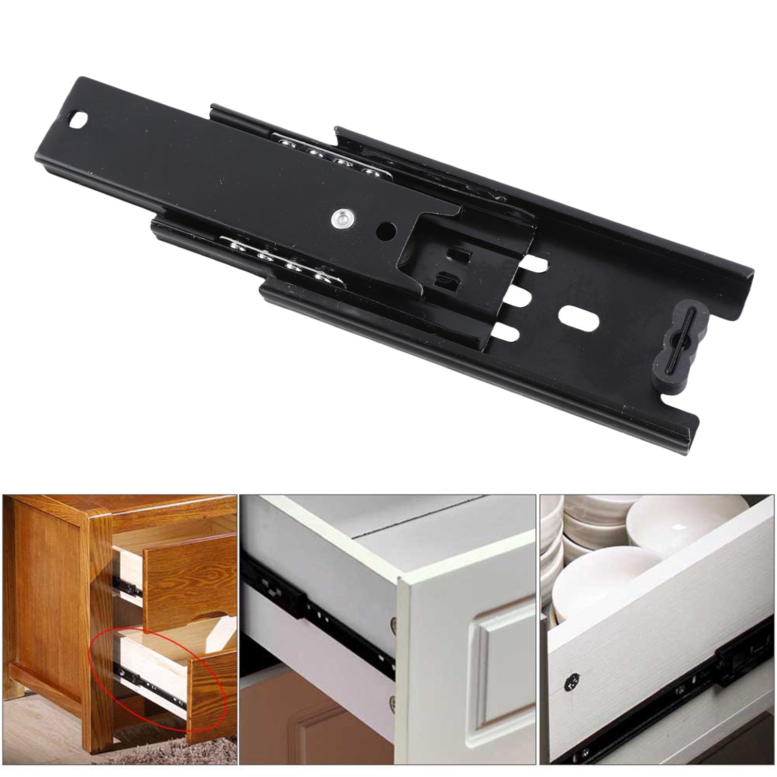 Steel Drawer Guides 2Pcs Short Drawer Slides - 5 Inch Full Extension ...