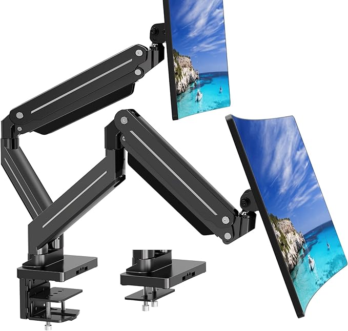 Amazon.com: MOUNT PRO Dual Monitor Mount for 2 Ultrawide Computer ...