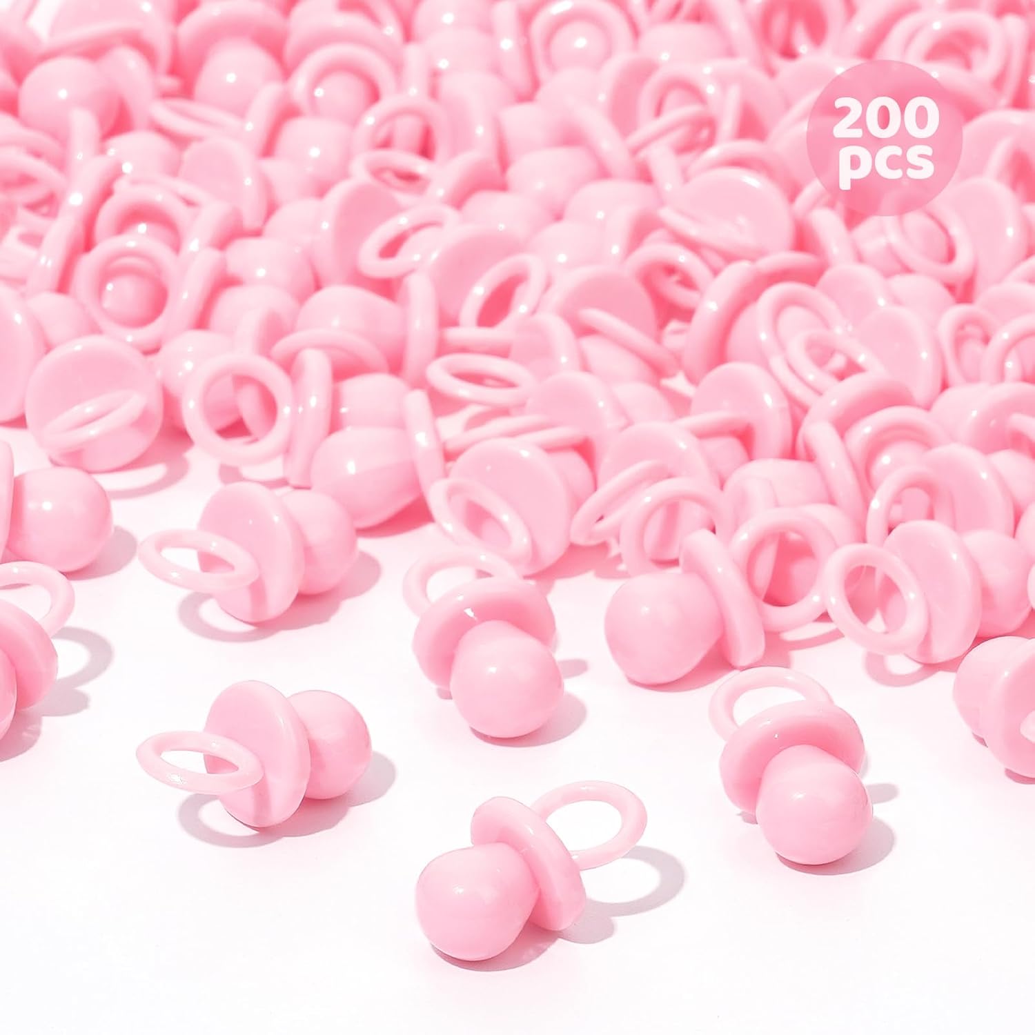 Amazon.com : 200 Mini Pacifiers Baby Shower Game Girl, 0.86’’ Plastic ...