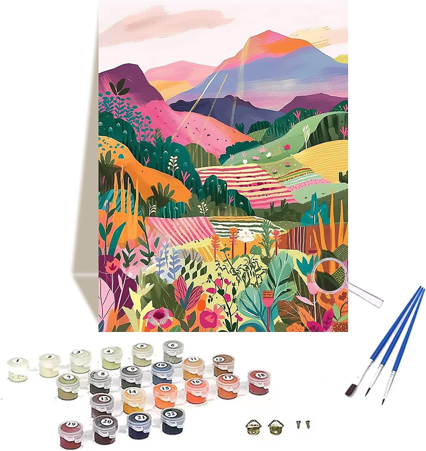 DAERLE DIY Paint by Numbers for Adults City Scenery, Canvas Oil ...