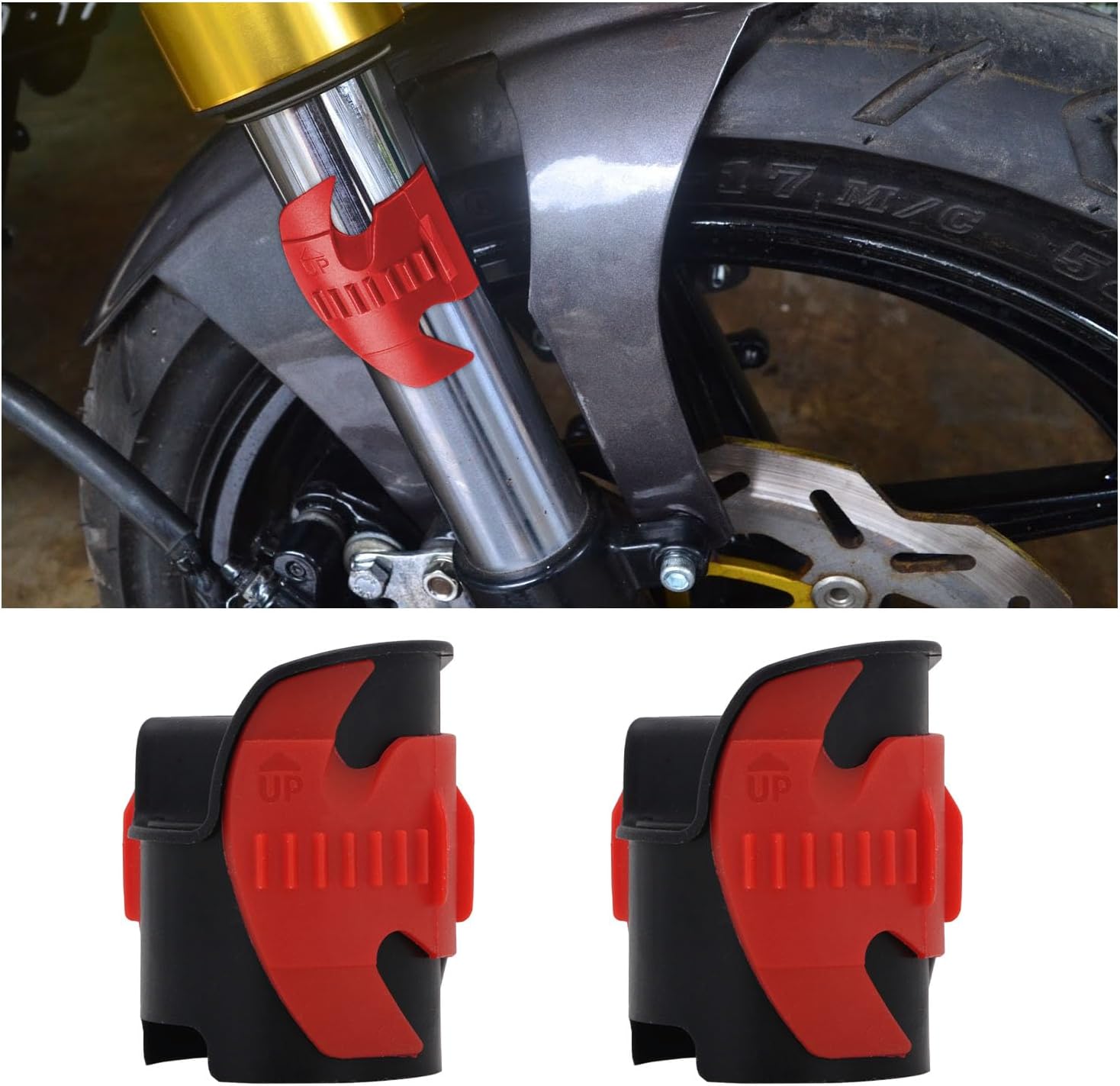 Amazon.com: Sylvil 2 PCS Motorcycle Fork Seal Cleaner Tool, Front Fork ...