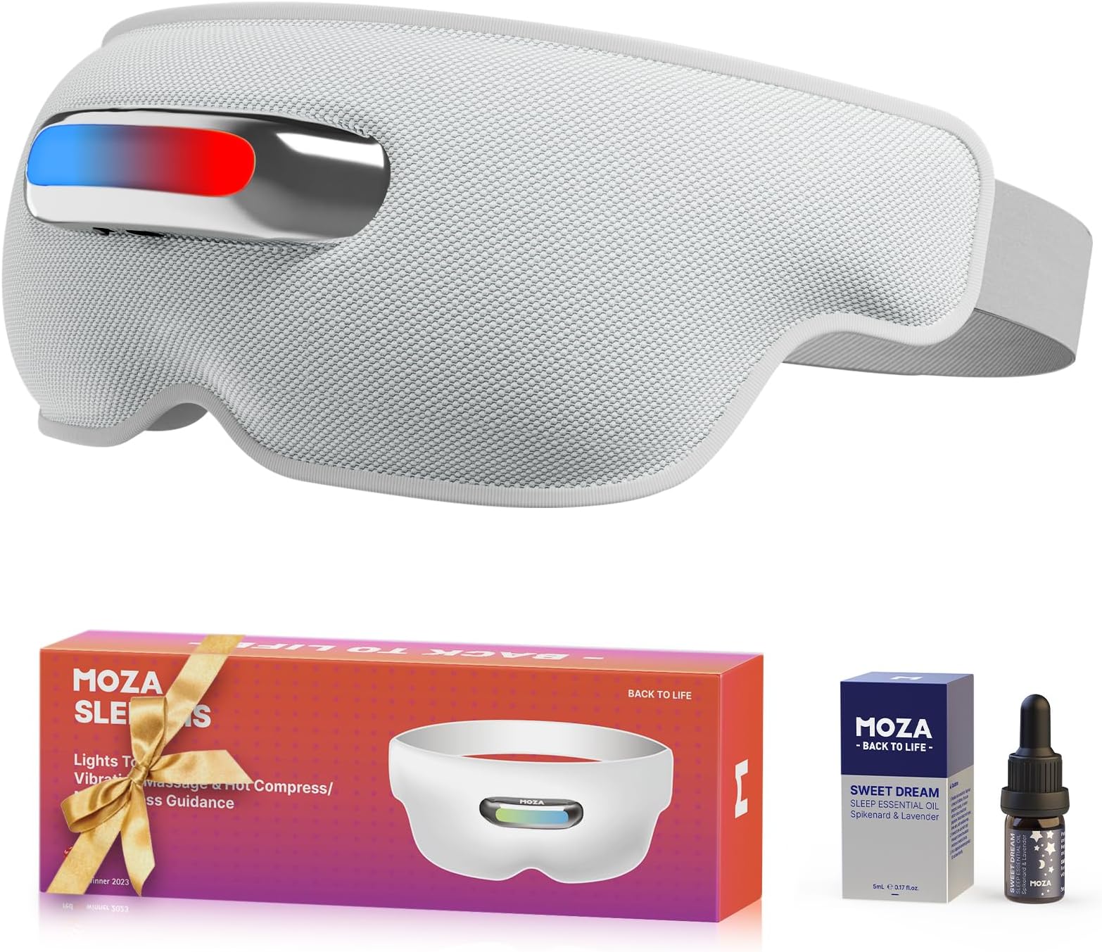 Amazon.com: MOZA RELAX Eye Massager with Heat, Gifts for Women/Men ...