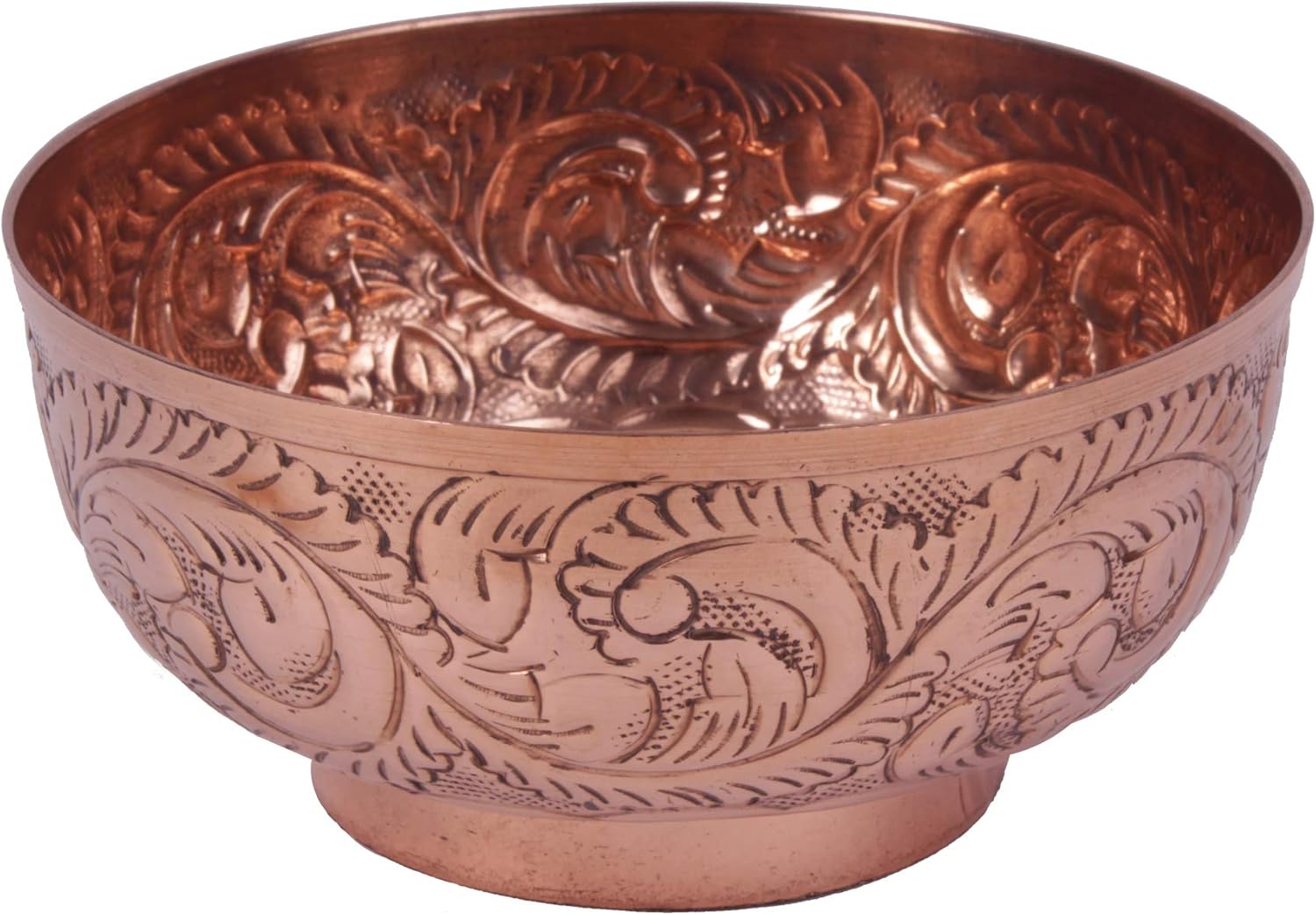 Amazon.com: copper embossed mixing bowl, 100% pure heavy gauge ...