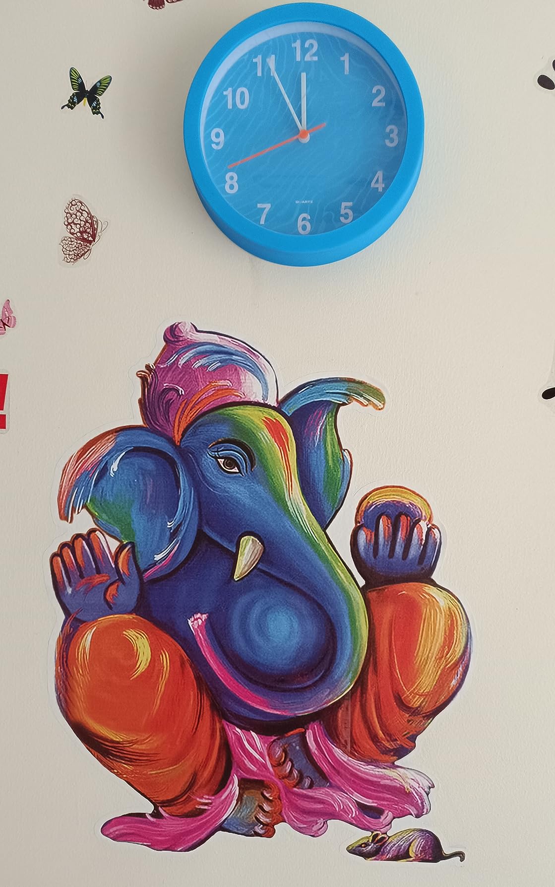 Buy Rangoli Vinyl Modern Art Religion Wall Sticker (Multicolour, Large ...