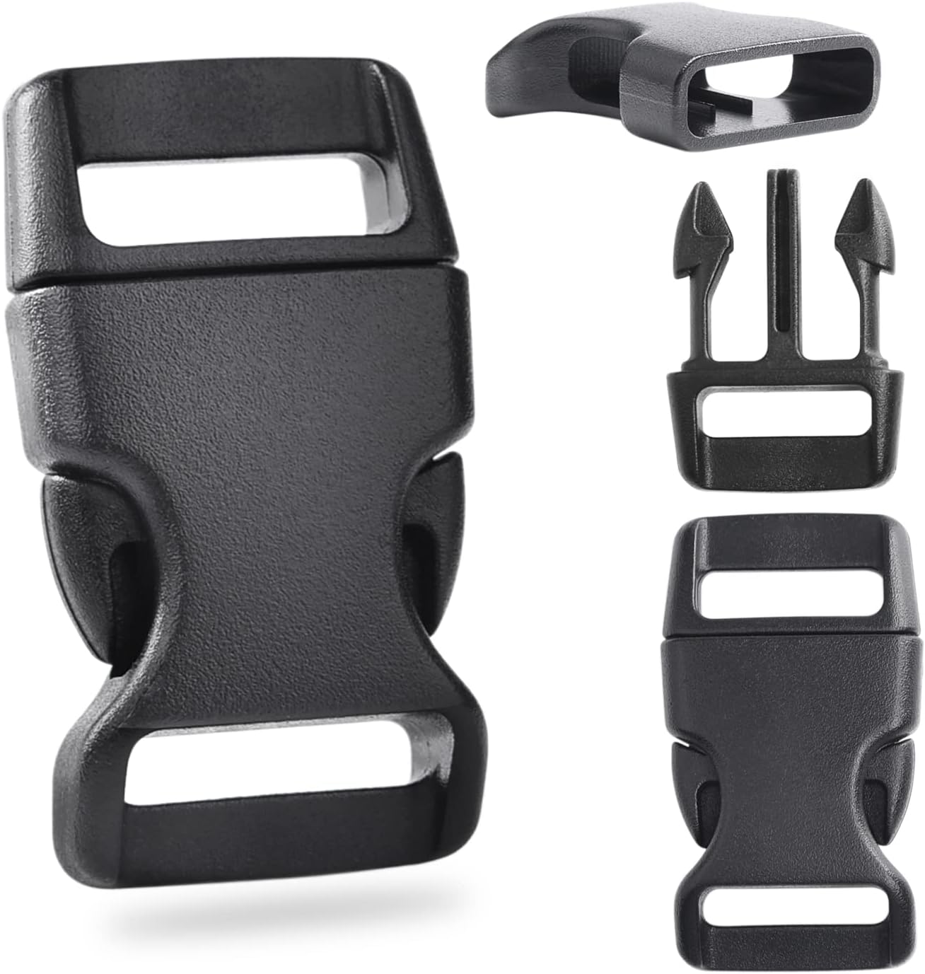 Amazon.com: CooBigo 60 Pack 5/8" Paracord Clips, Curved Paracord ...