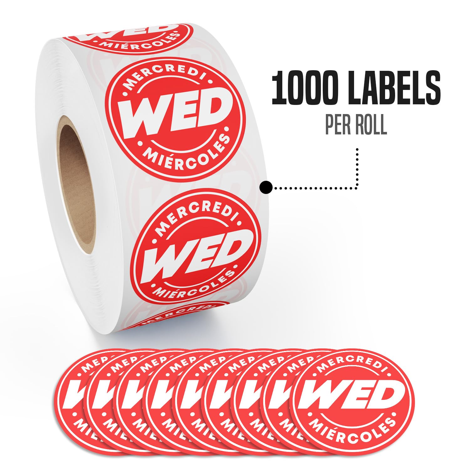 Snapklik.com : Easy Identification Date Stickers 7,000 Days Of The Week ...