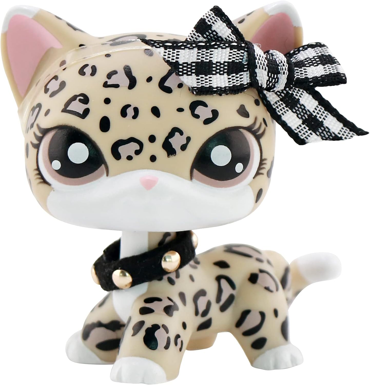Amazon.com: COYIKE Custom lps Leopard Print Cat ooak lps Tan Cat Brown ...