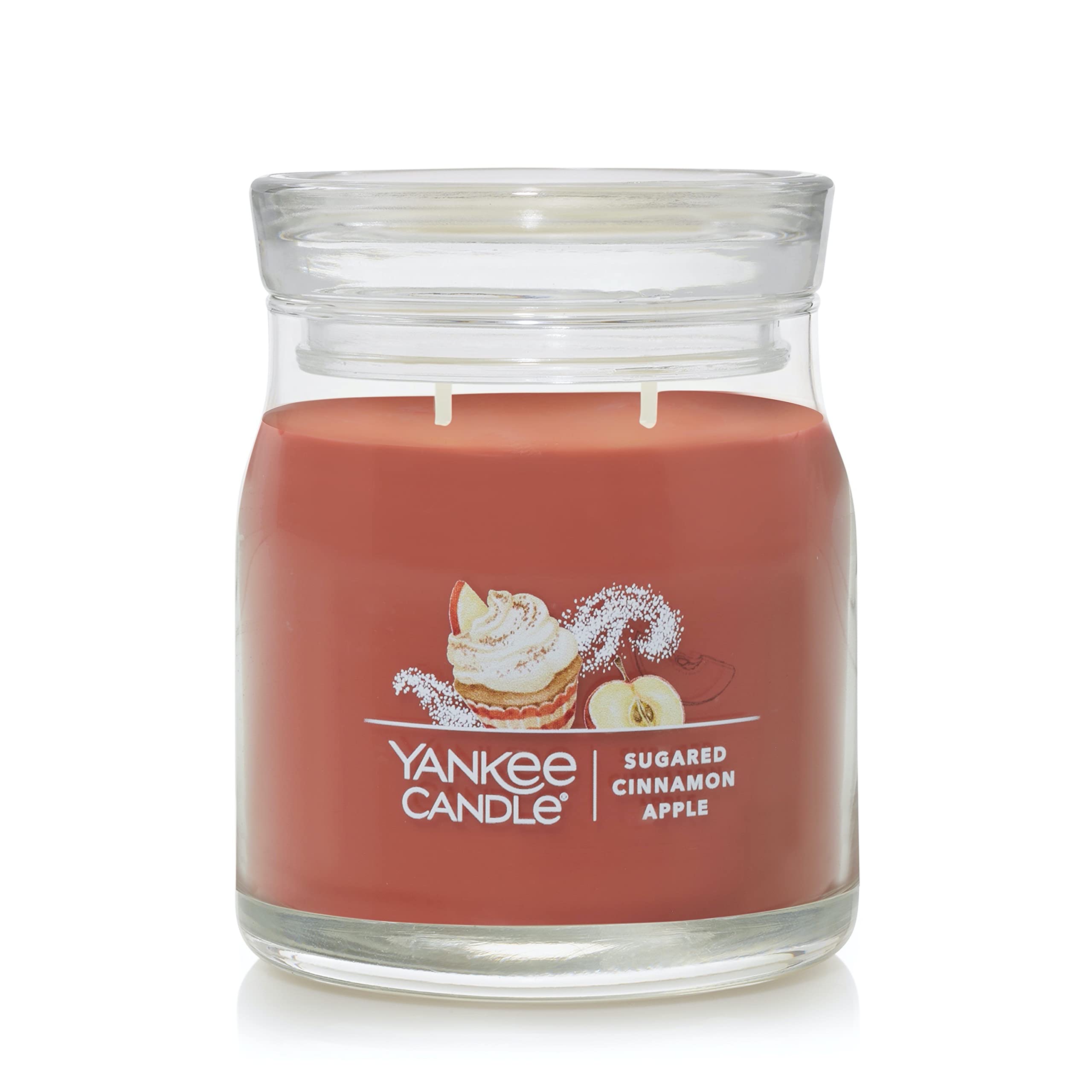 Amazon.com: Yankee Candle Sugared Cinnamon Apple Scented, Signature ...
