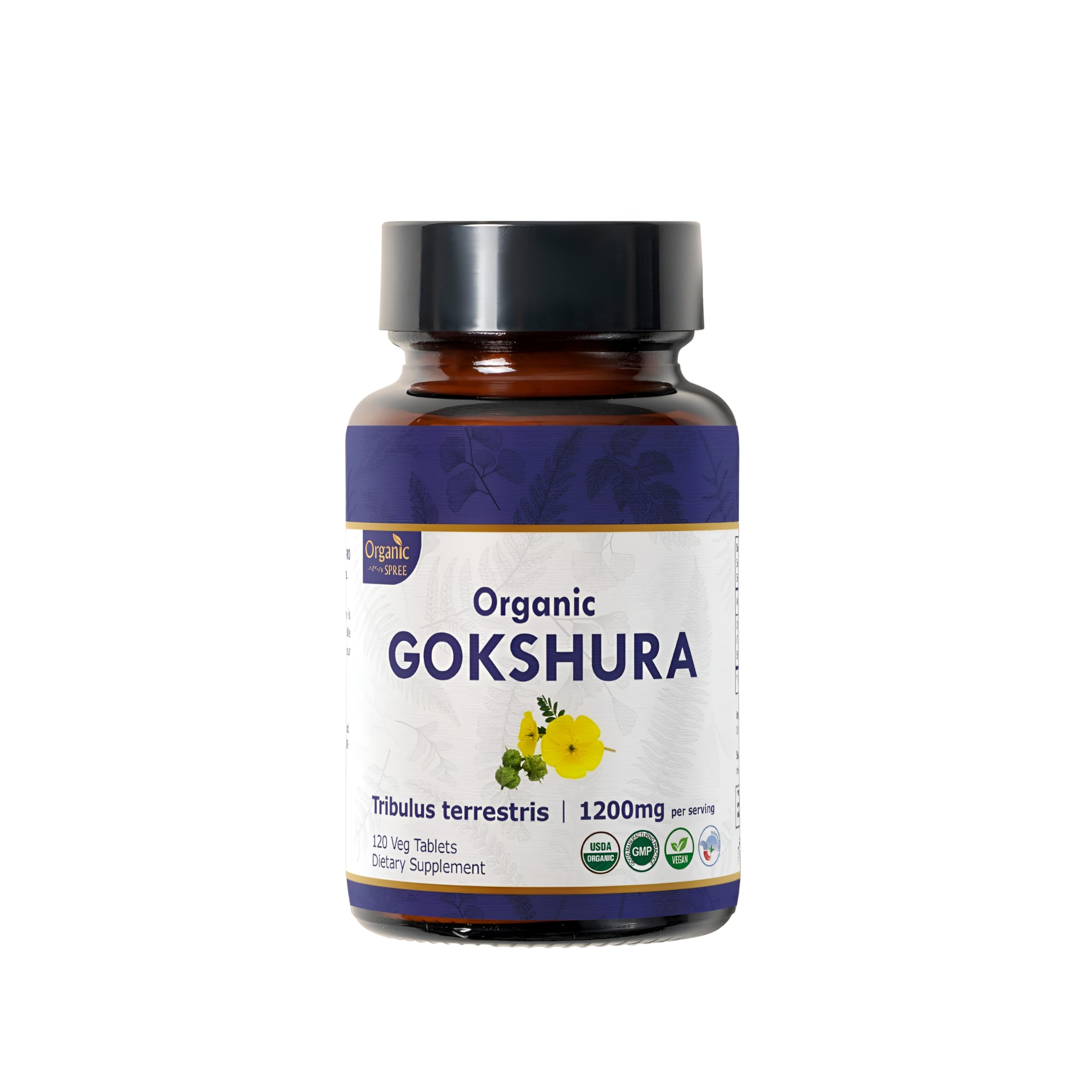Amazon.com: ORGANIC SPREE GOKSHURA 120 Tablets | Tribulus Terrestris ...