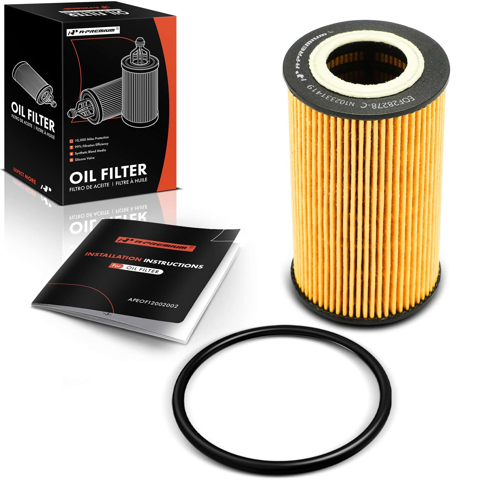 Amazon.com: A-Premium 10K Miles Protection Oil Filter Compatible with ...