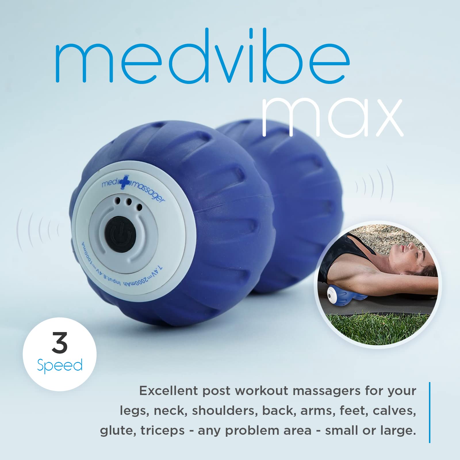 Snapklik.com : MedMassager Medvibe Max Peanut Double Ball Vibrating ...