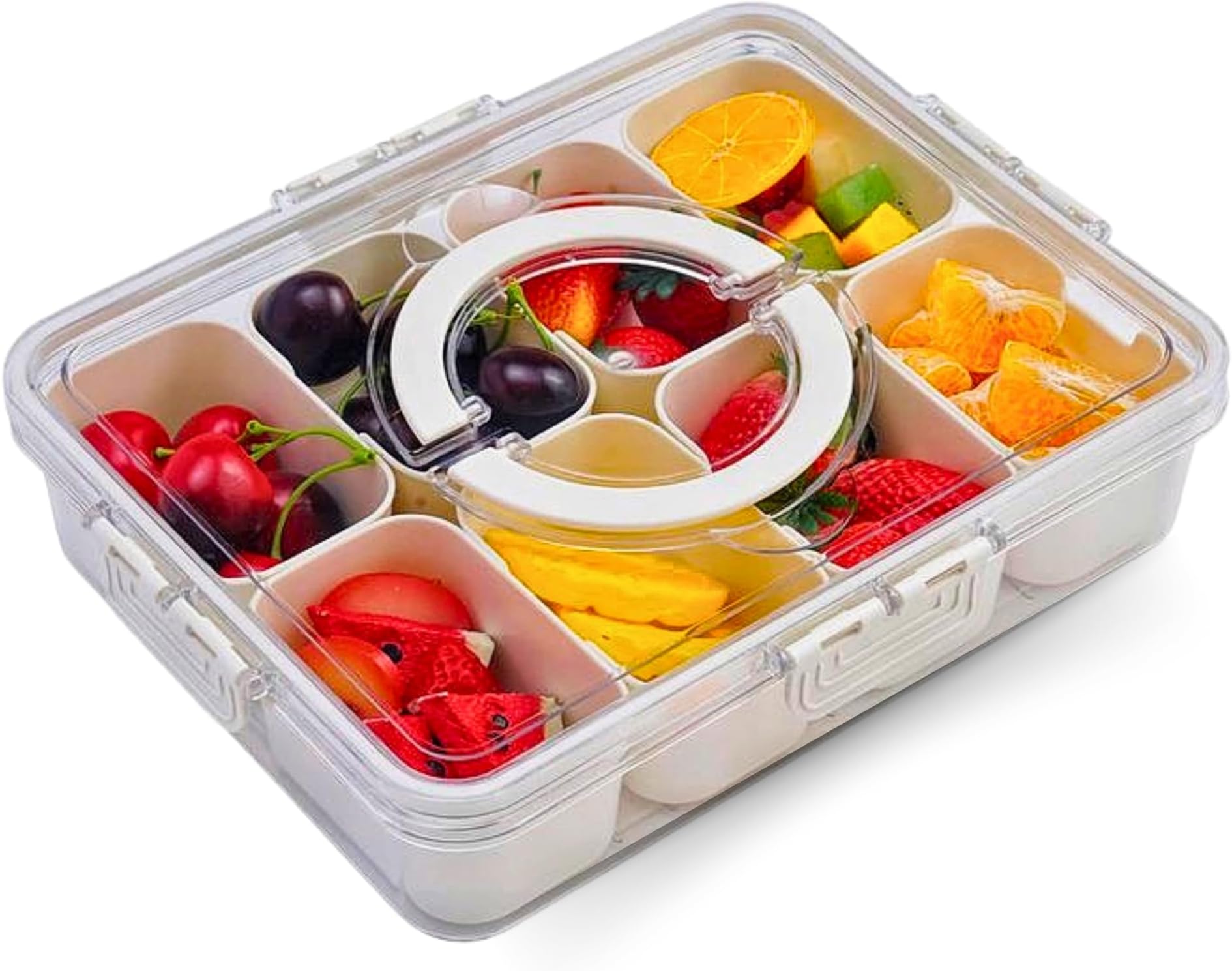 Amazon.com | ATRDTO Ice Chilled Condiment Server with 5 Removable ...