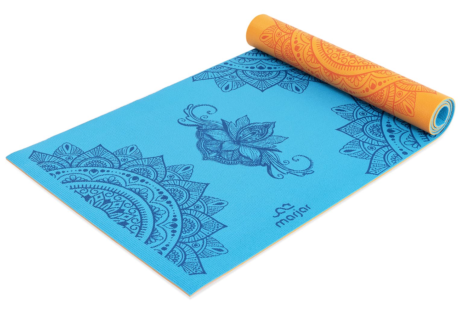 Amazon.com : Marjar Yoga Mat for Women/Men, 1/4-Inch Print Reversible ...
