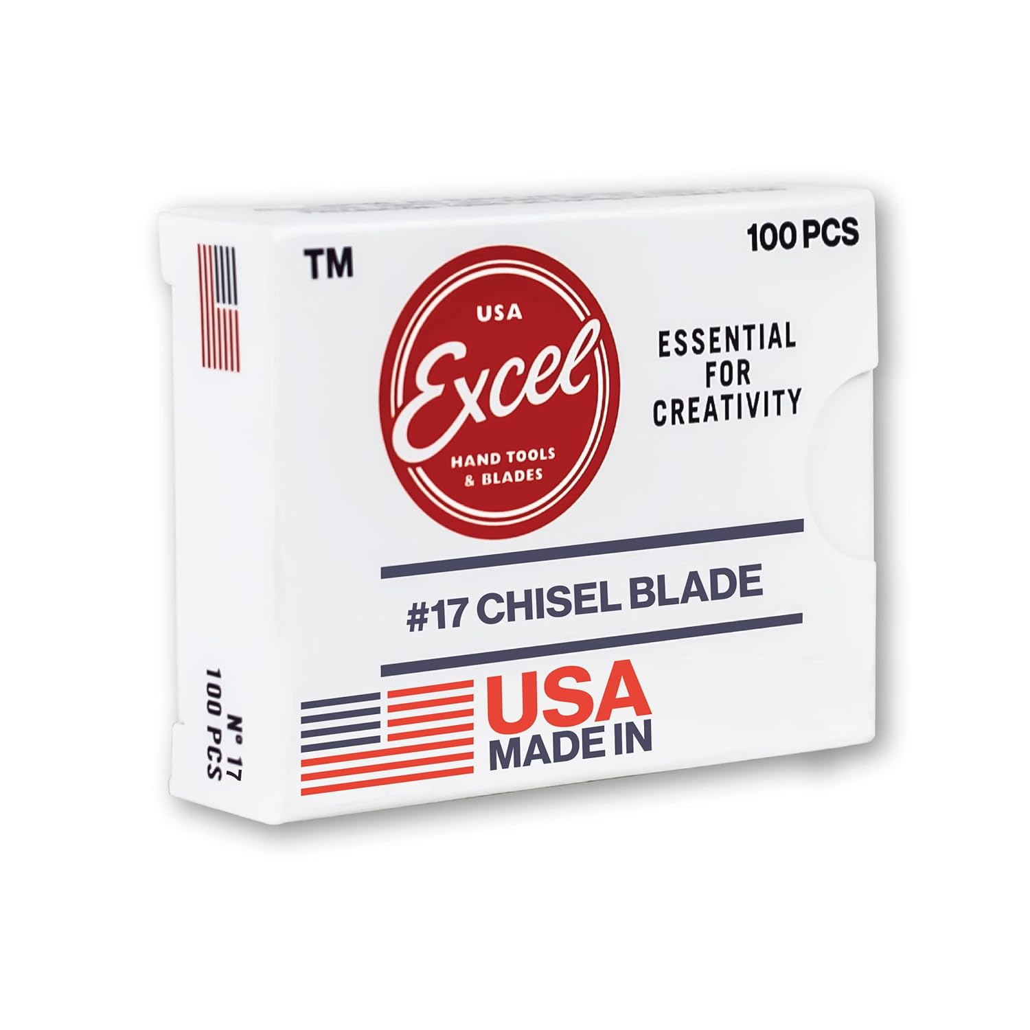 Excel Blades Wood Chisel Replacement Blades, Set of 100 Carbon Steel ...