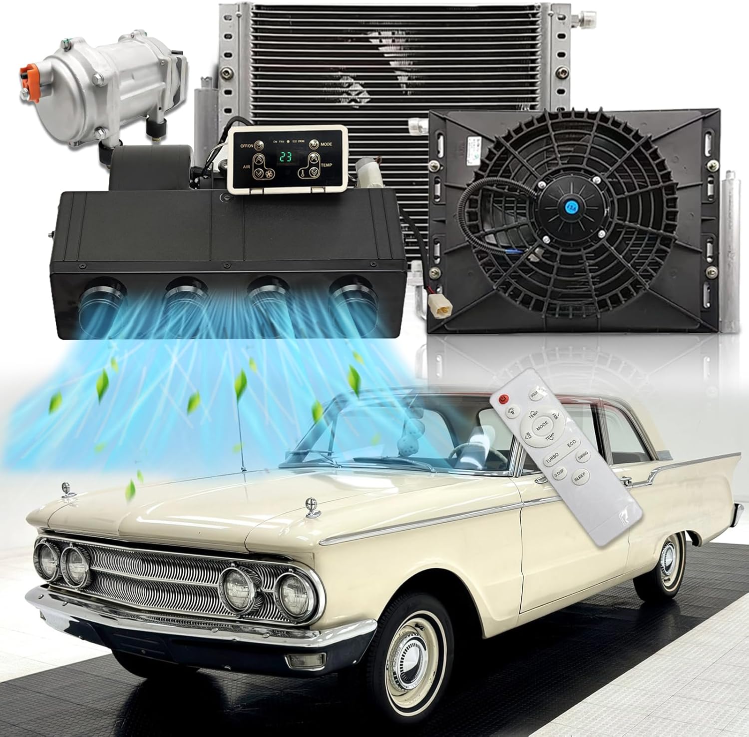 Amazon.com: 12000 BTU Universal Under Dash Air Conditioner 12V with ...