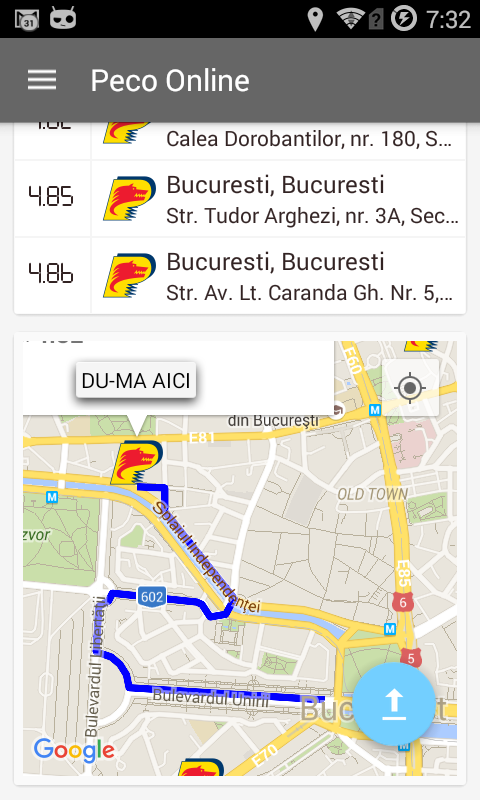 Peco Online - Fuel prices in Romania - App on Amazon Appstore