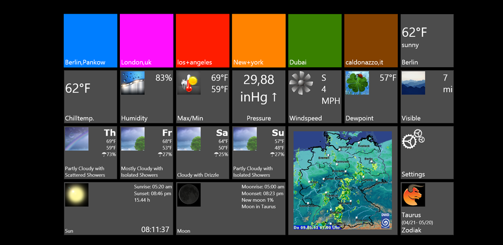 Tile Weather - App on Amazon Appstore