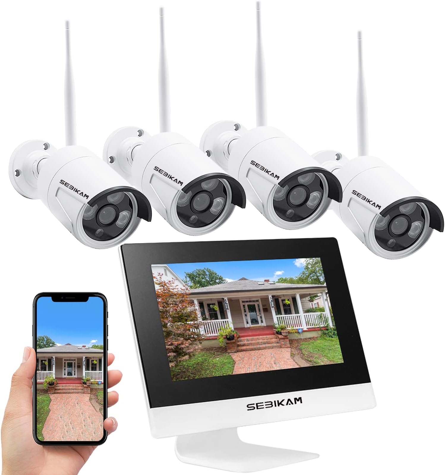 Amazon.com : Cromorc 10CH Expandable Wireless Security Camera System ...