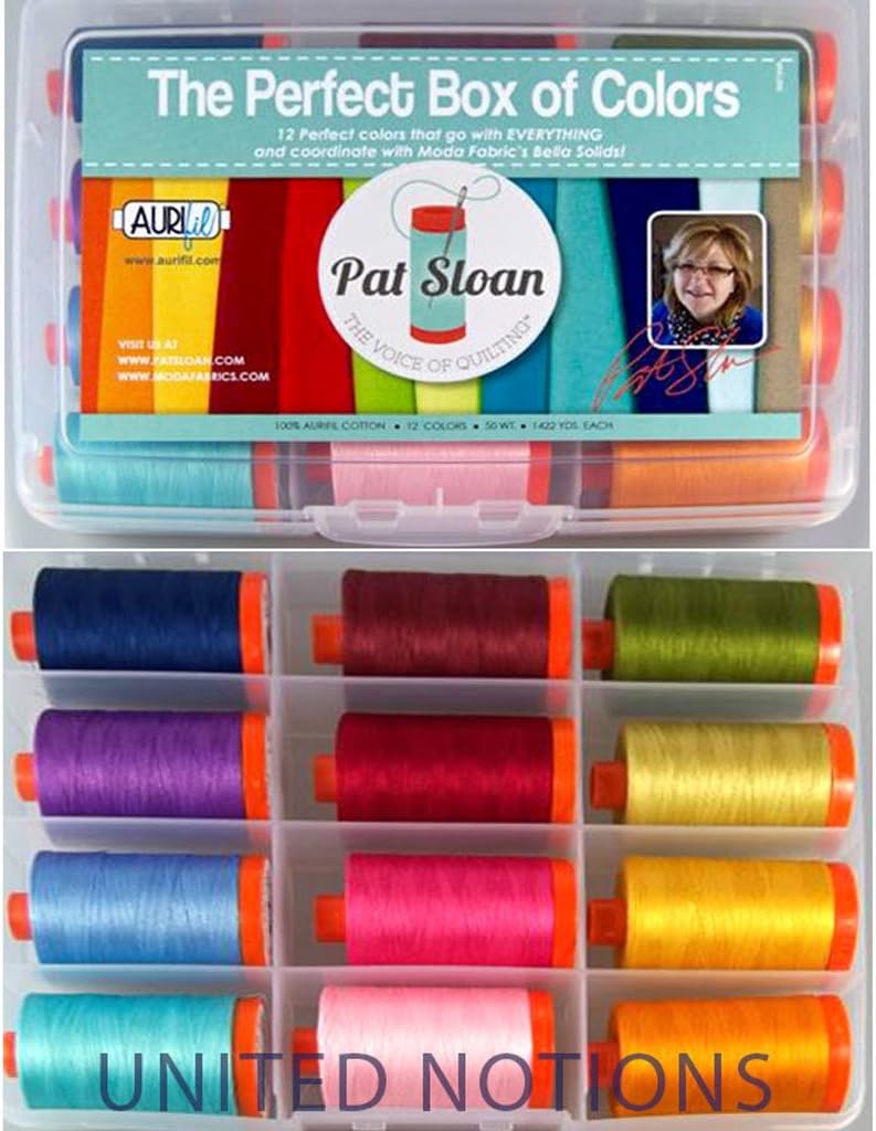 Amazon.com: Aurifil Thread Set THE PERFECT BOX OF COLORS By Pat Sloan ...