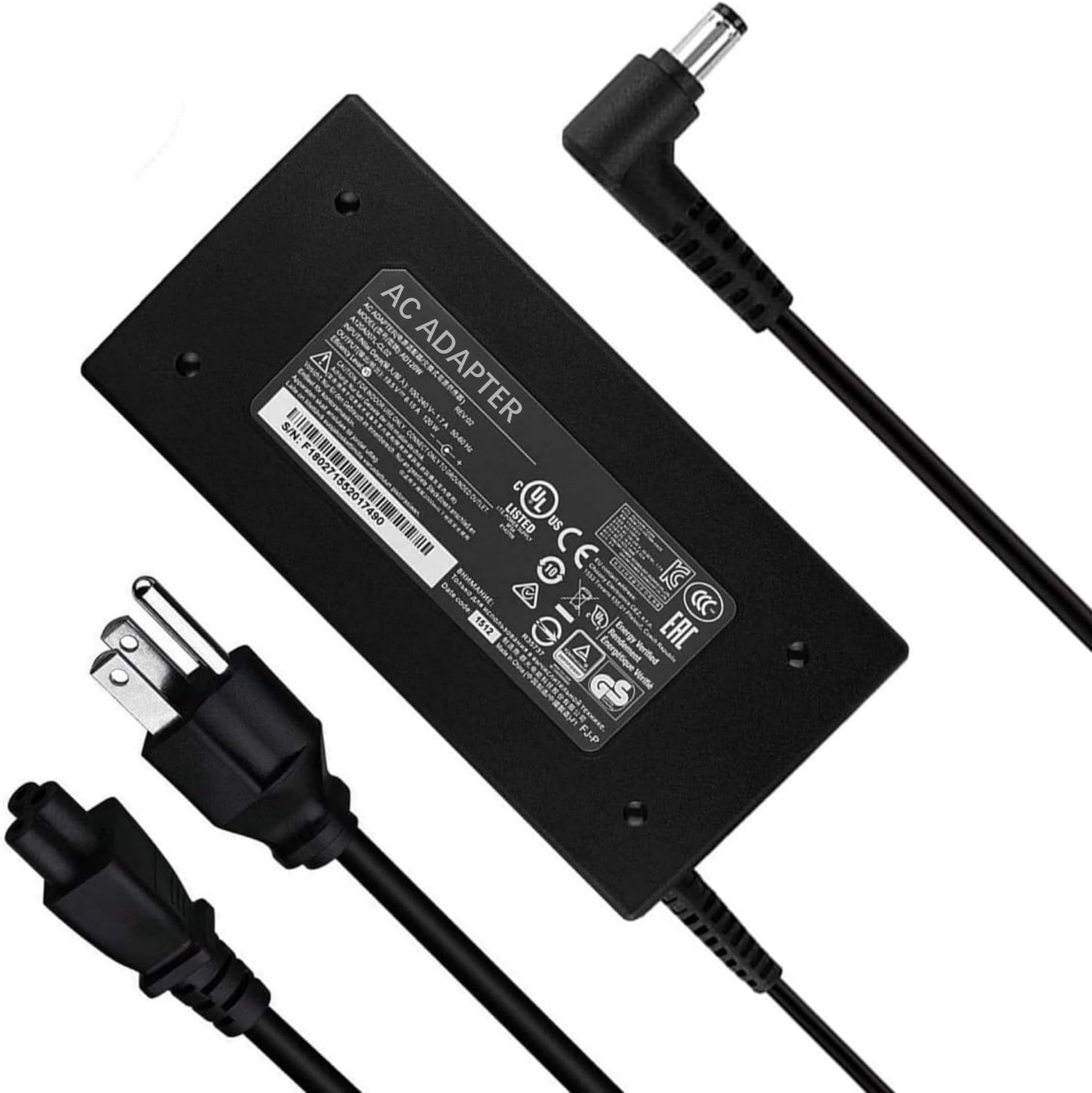Amazon.com: 120W 19.5V 6.15A AC Charger Compatiable for MSI Gaming ...