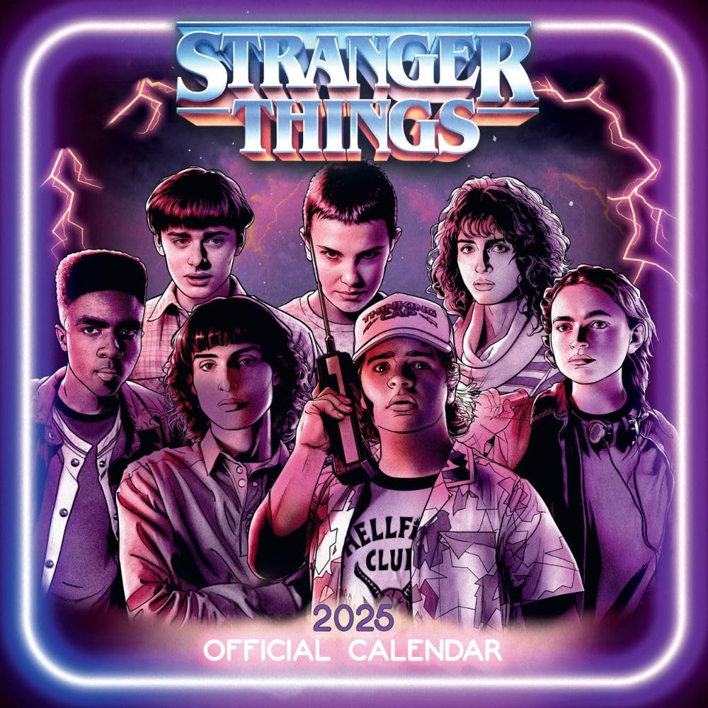 2025 Calendar Stranger Things Month to View Netflix Square Calendar ...